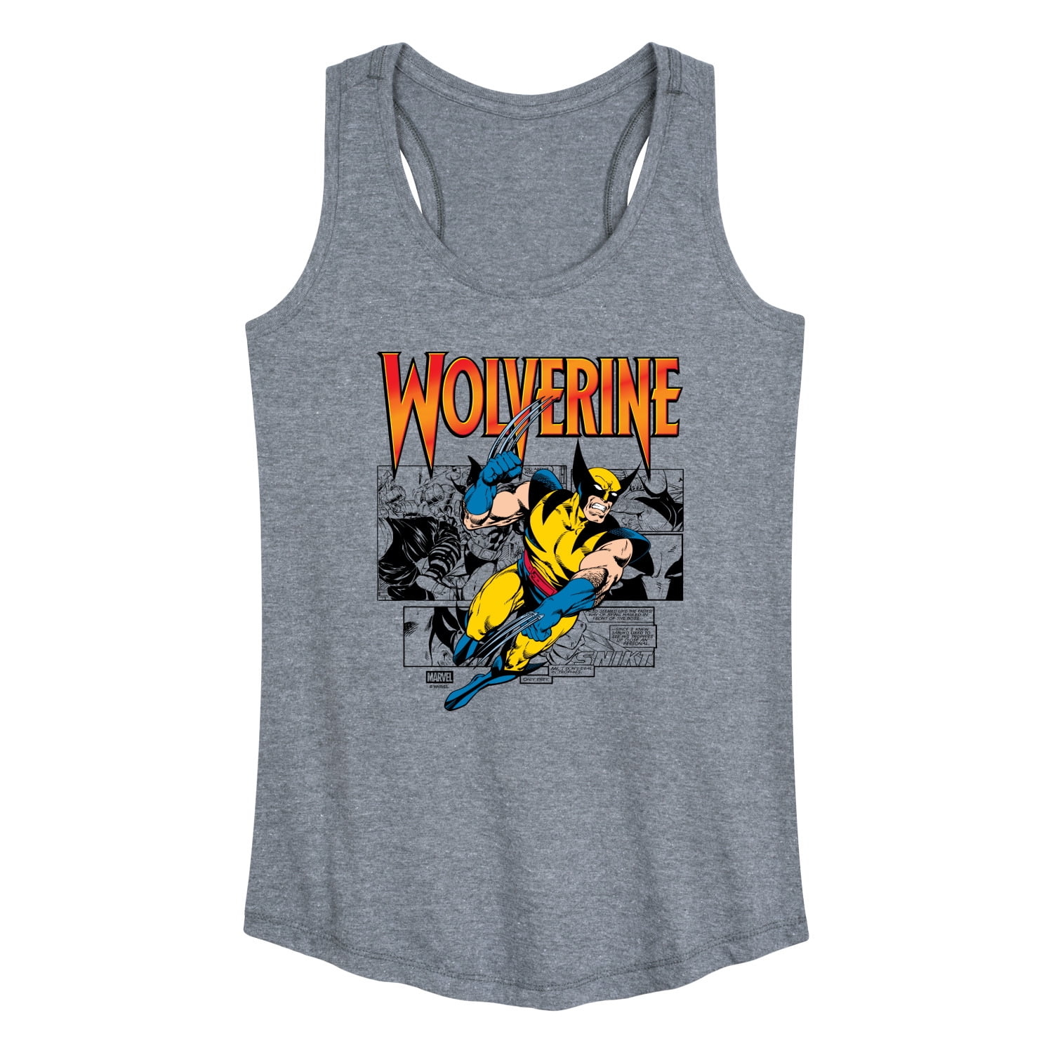 Marvel - Wolverine Comic - Women's Racerback Tank - Walmart.com