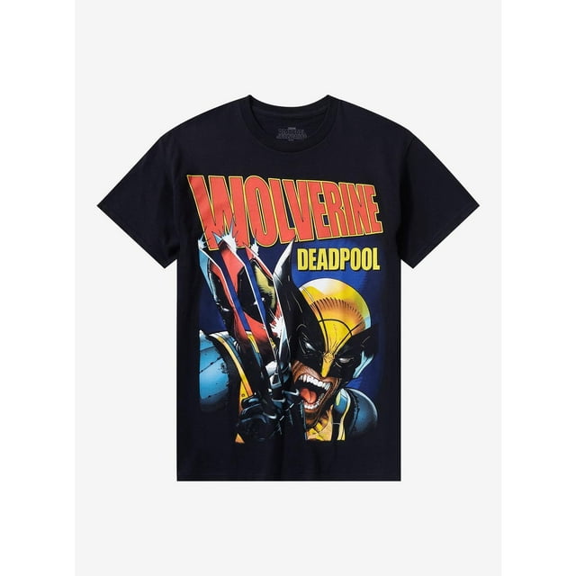 Marvel Wolverine & Deadpool Jumbo Graphic T-Shirt - Walmart.com