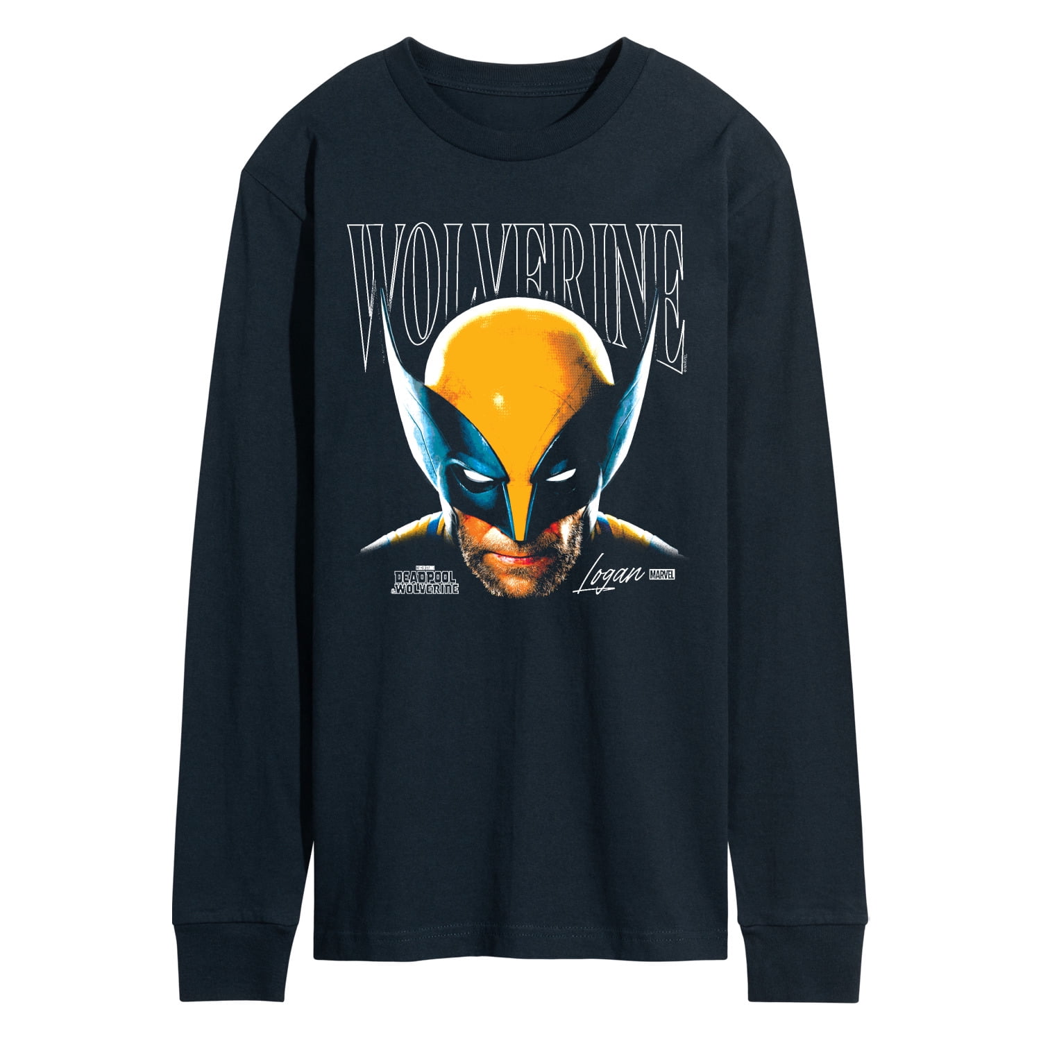 Marvel Wolverine - Masked Face - Men's Long Sleeve Graphic T-Shirt ...