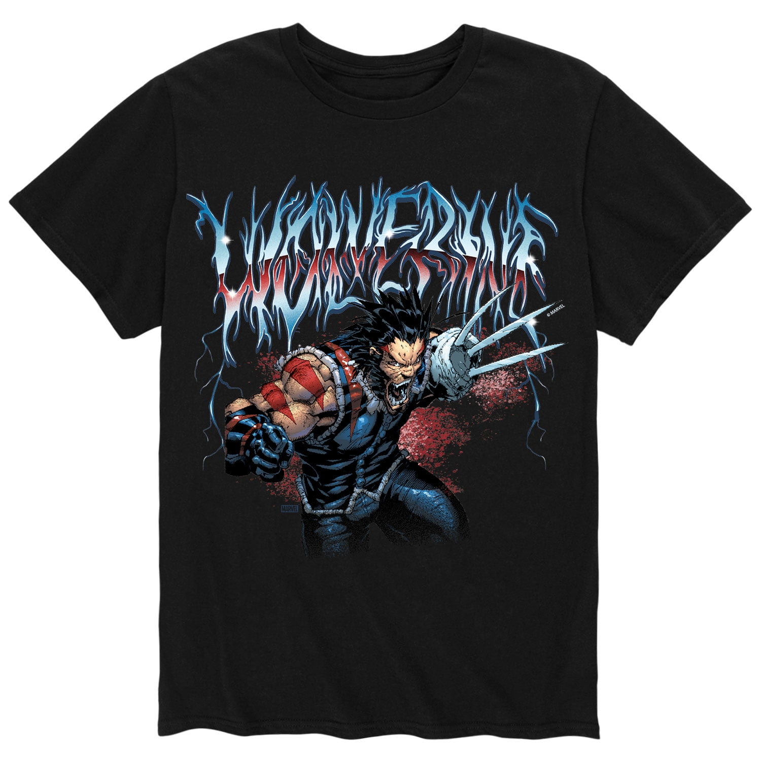 Marvel Wolverine - Metal Band - Men's Short Sleeve Graphic T-Shirt ...