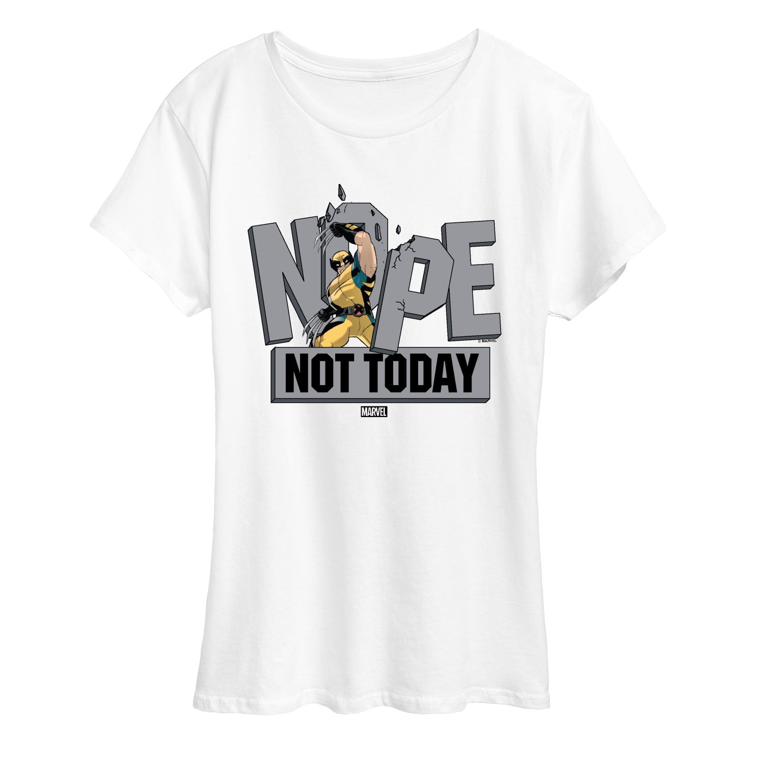 Marvel Wolverine - Nope Not Today - Women's Short Sleeve Graphic T ...