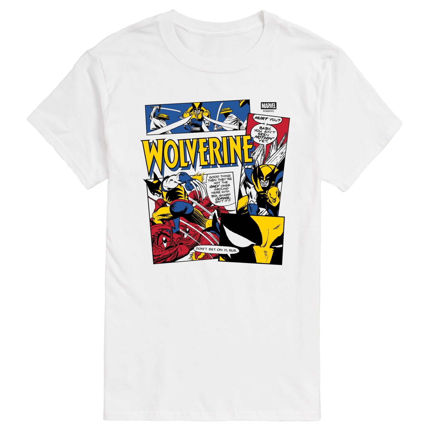 Marvel - Wolverine Panels Collage - Men's Short Sleeve Graphic T-Shirt ...