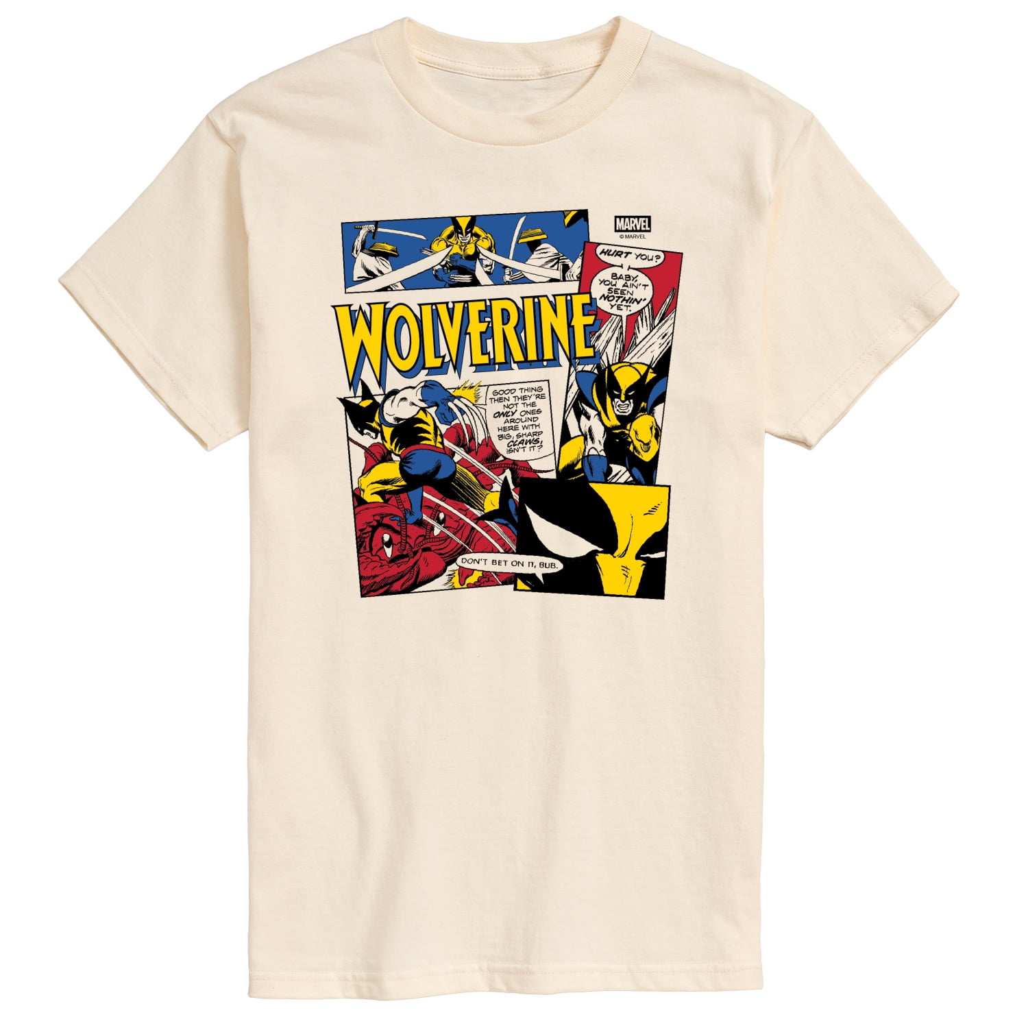 Marvel - Wolverine Panels Collage - Men's Short Sleeve Graphic T-Shirt ...