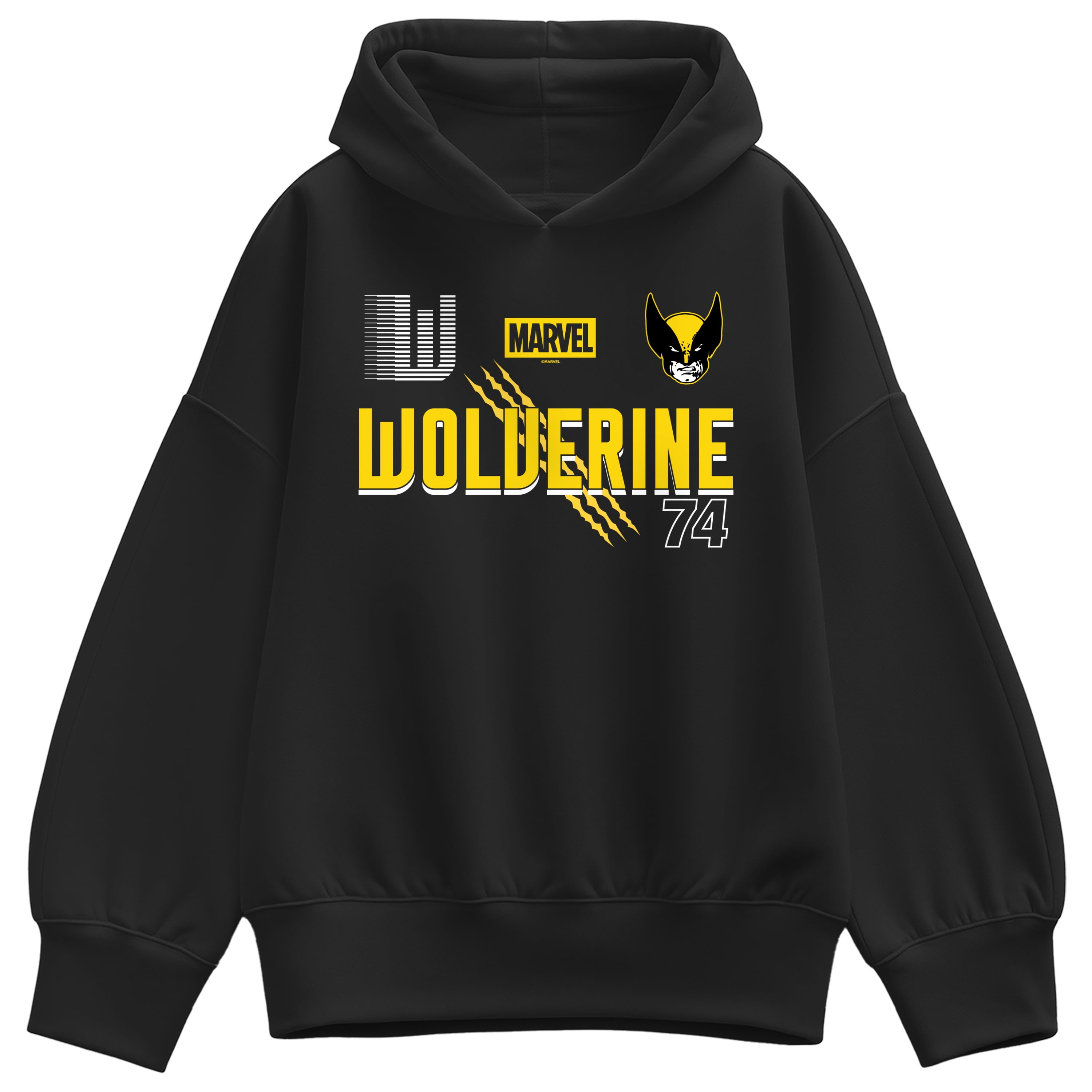 Marvel - Wolverine Racing Jersey - Ladies Oversized Fleece Hoodie ...