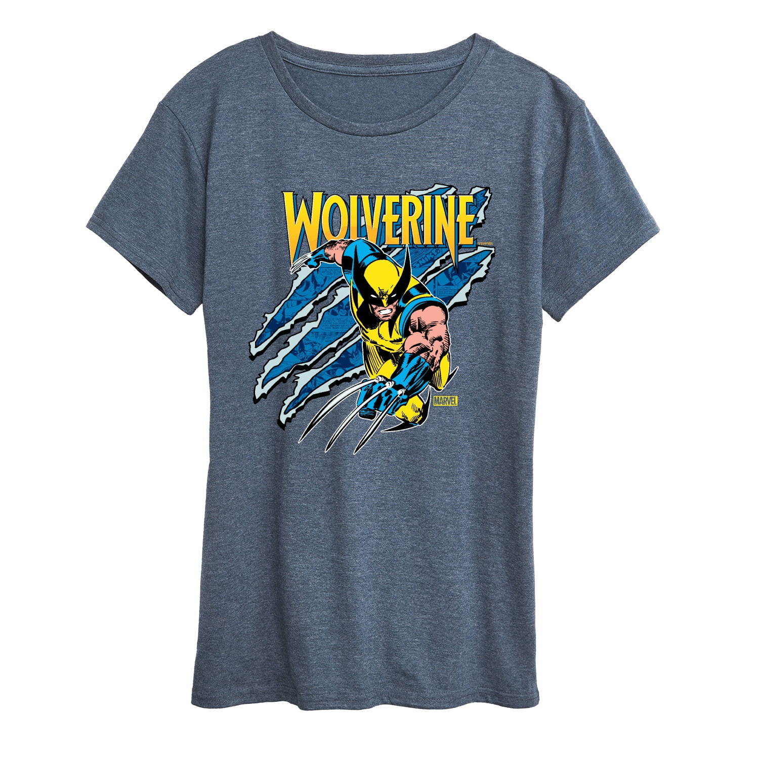 Marvel Wolverine - Slash - Women's Short Sleeve Graphic T-Shirt ...