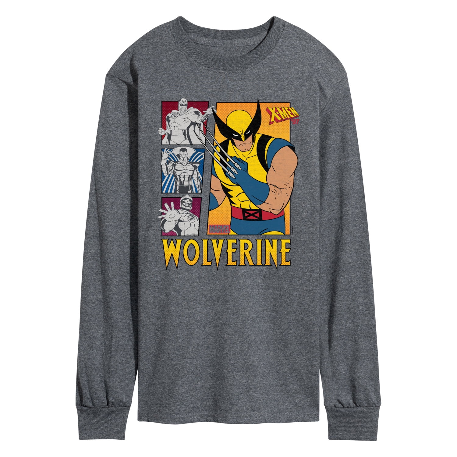 Marvel Wolverine - Vs Villains - Men's Long Sleeve Graphic T-Shirt ...