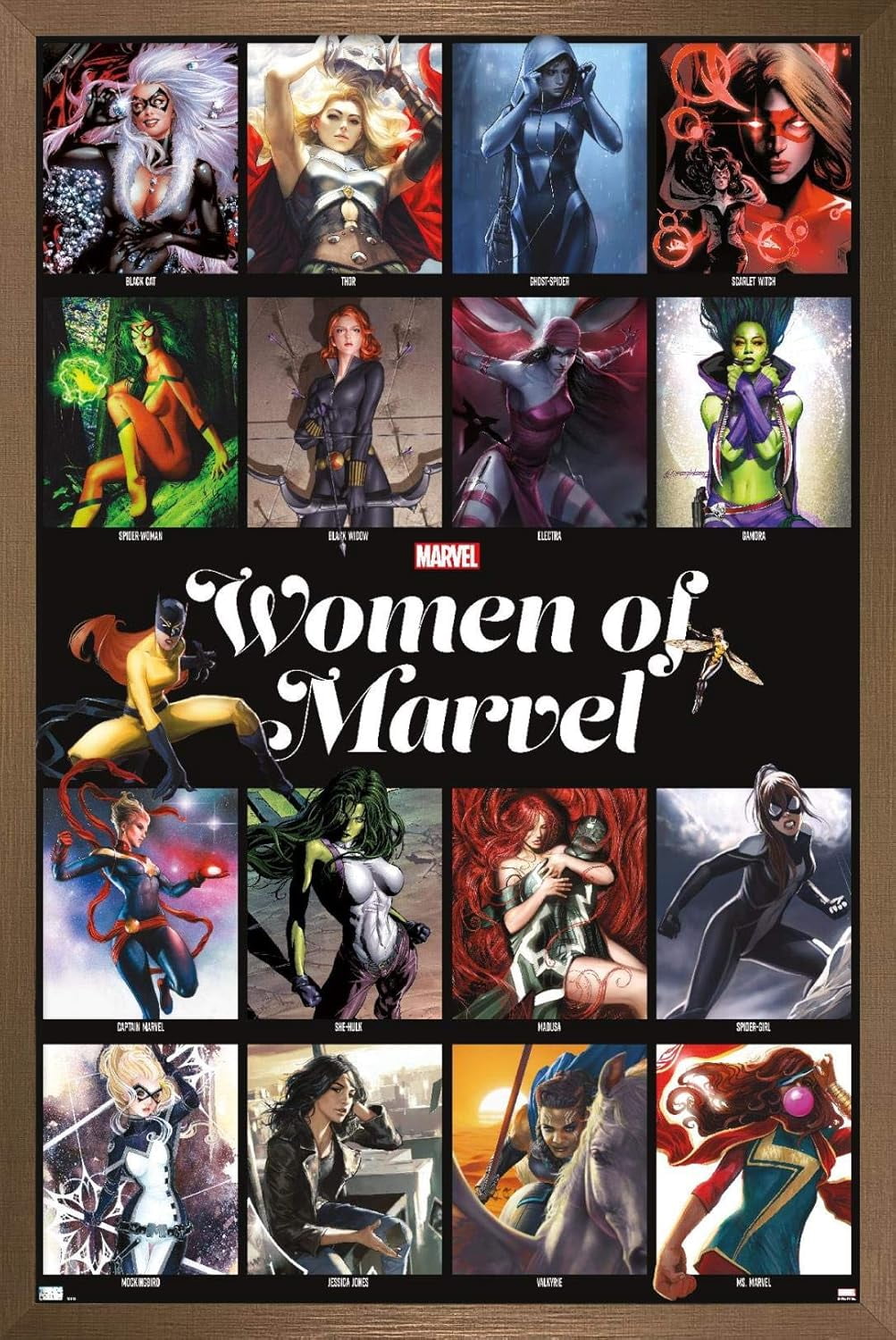 Marvel - Women of Marvel - Grid Wall Poster, 14.725" X 22.375", Version ...