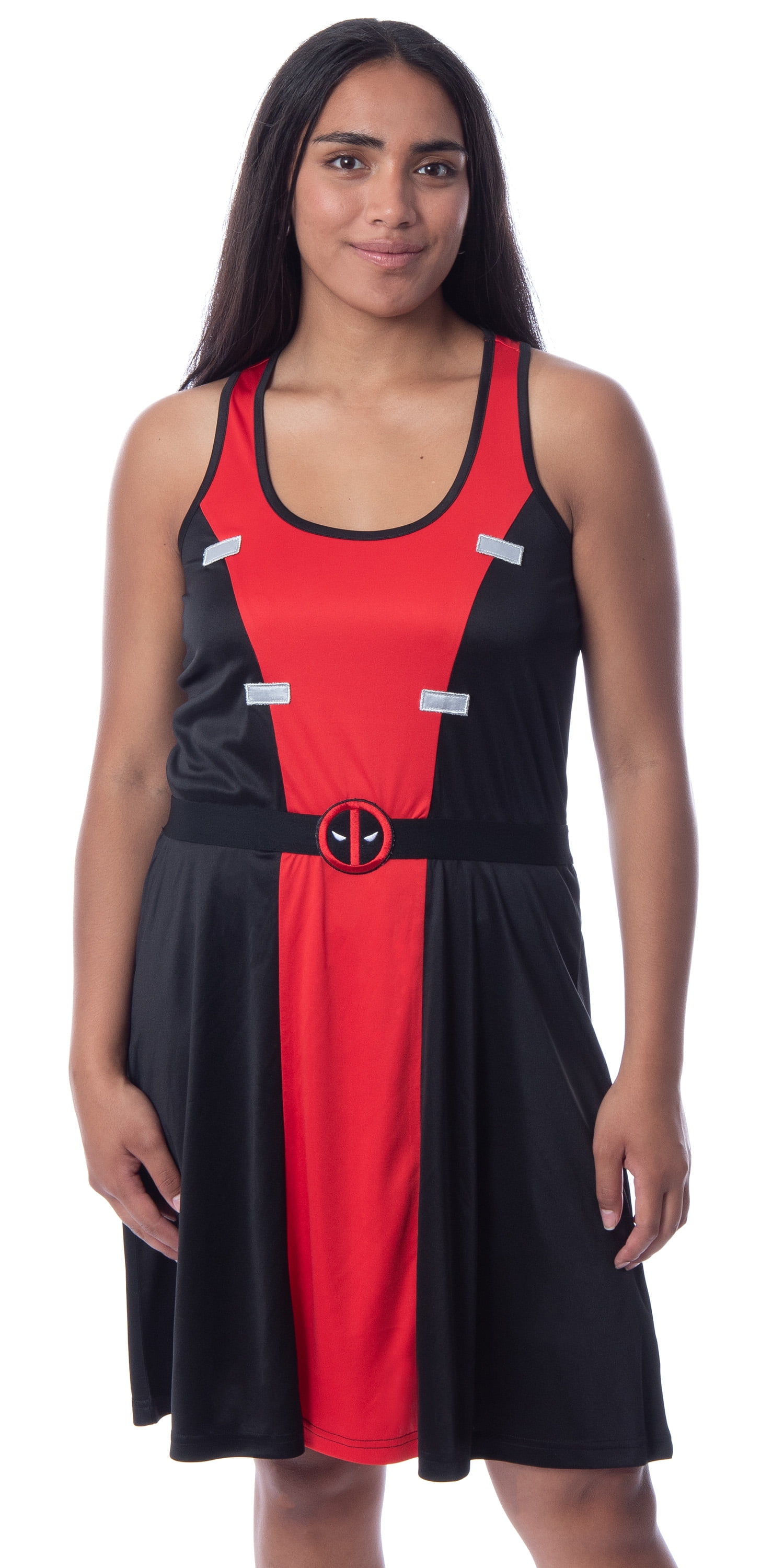 Marvel Womens' Deadpool Classic Costume Racerback Nightgown Pajama ...