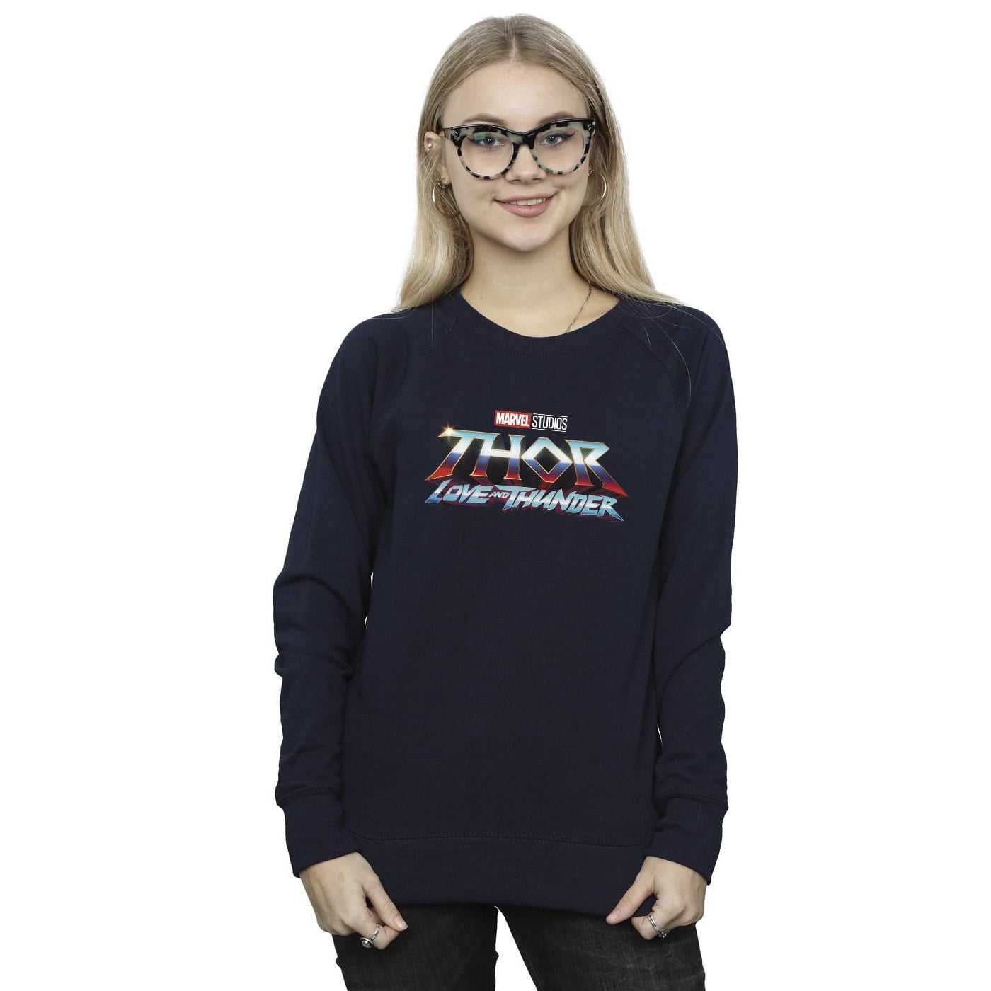 Marvel Womens Thor Love And Thunder Logo Sweatshirt - Walmart.com