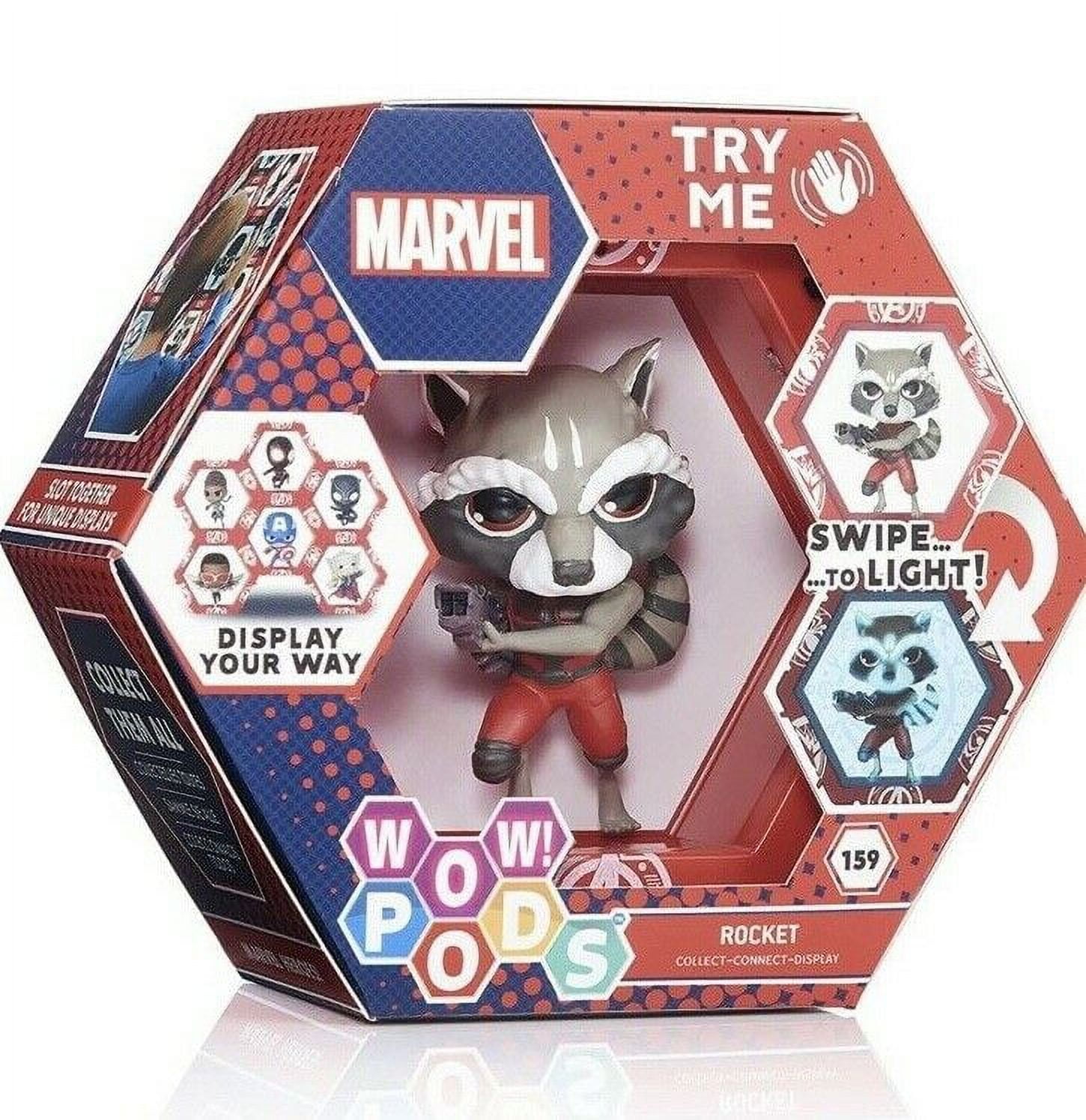 Marvel Wow Pods Guardians Of the Galaxy Rocket Light Up Figure ...