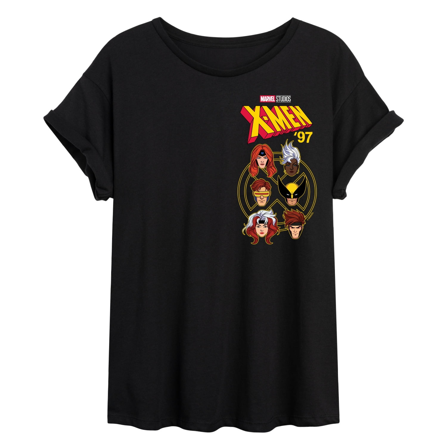 Marvel X-Men - Character Head - Women's Oversized Graphic T-Shirt ...