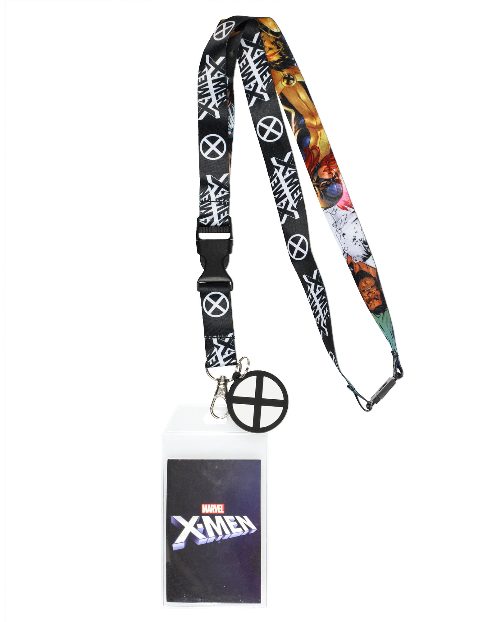 Marvel X Men Character Logo Design Reversible Id Badge Lanyard With 2