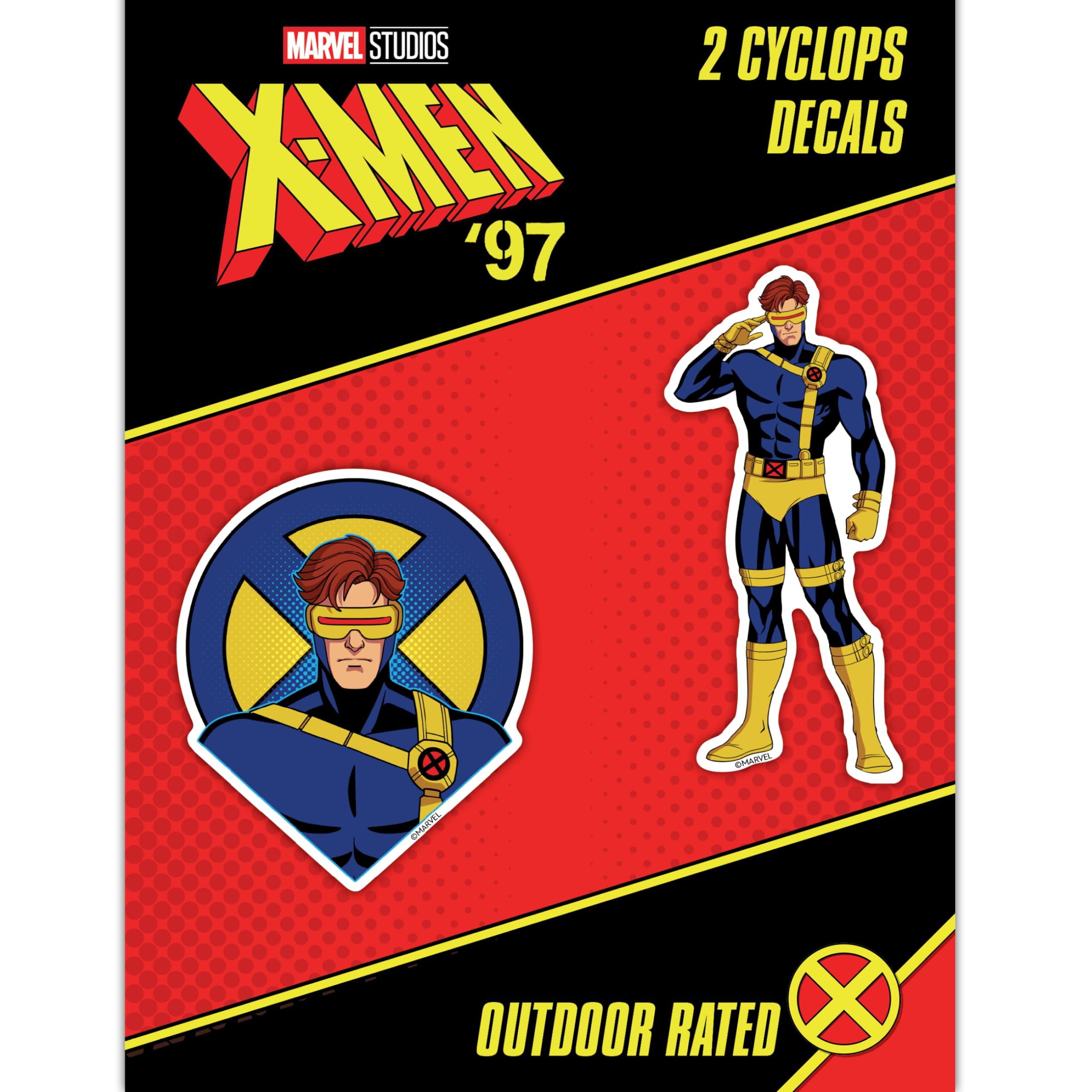 Marvel X-Men Cyclops Decals - Set of 2 Vinyl Stickers for Water Bottle ...
