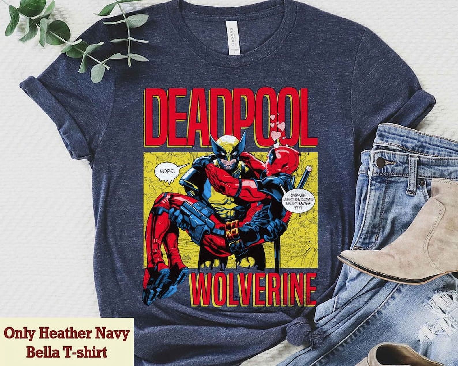 Marvel X-Men Deadpool and Wolverine Movie 2024 Logo T-shirt, Wolverine Logan Tee, MCU Fan ...