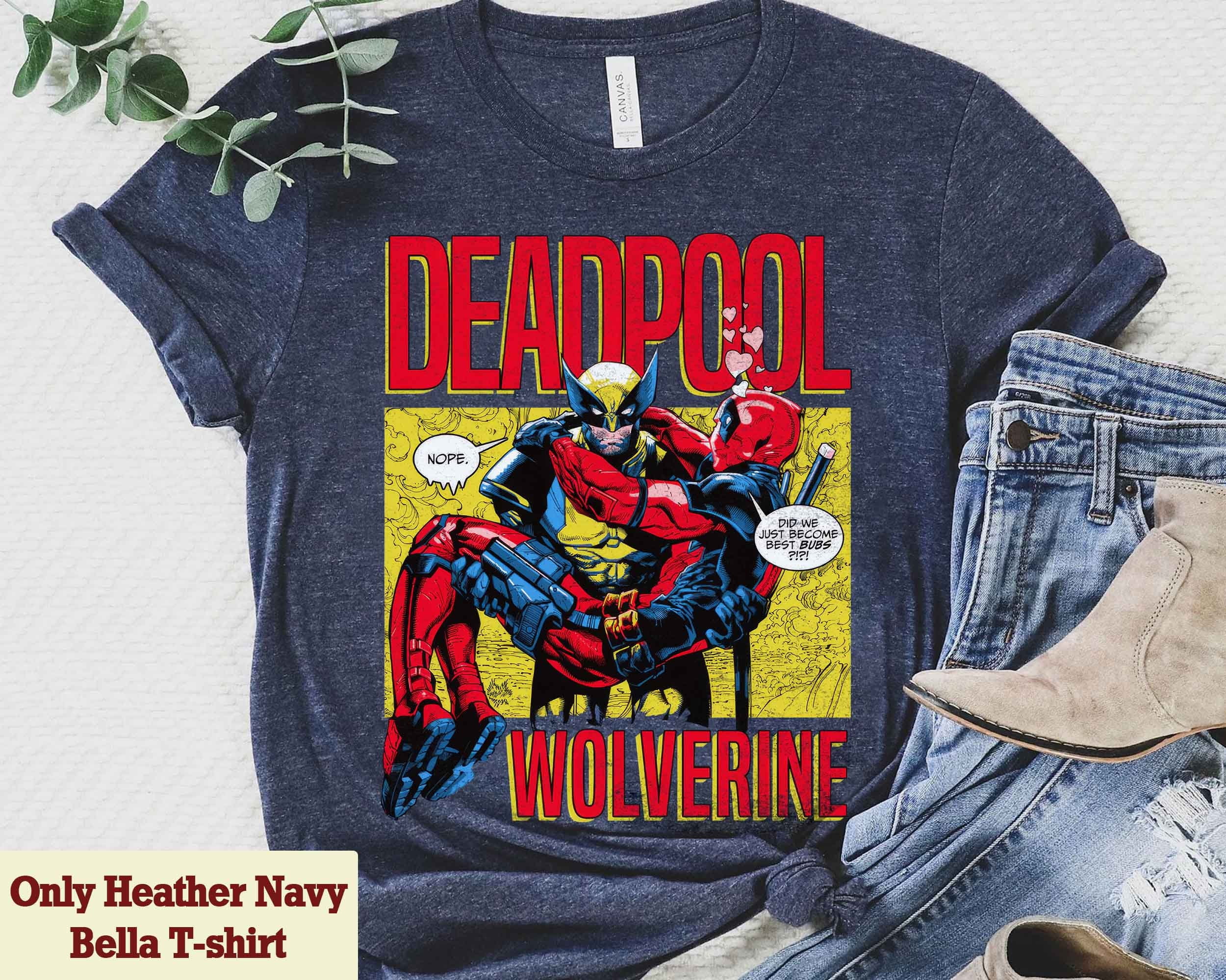 Marvel X-Men Deadpool and Wolverine Movie 2024 Logo T-shirt, Wolverine ...