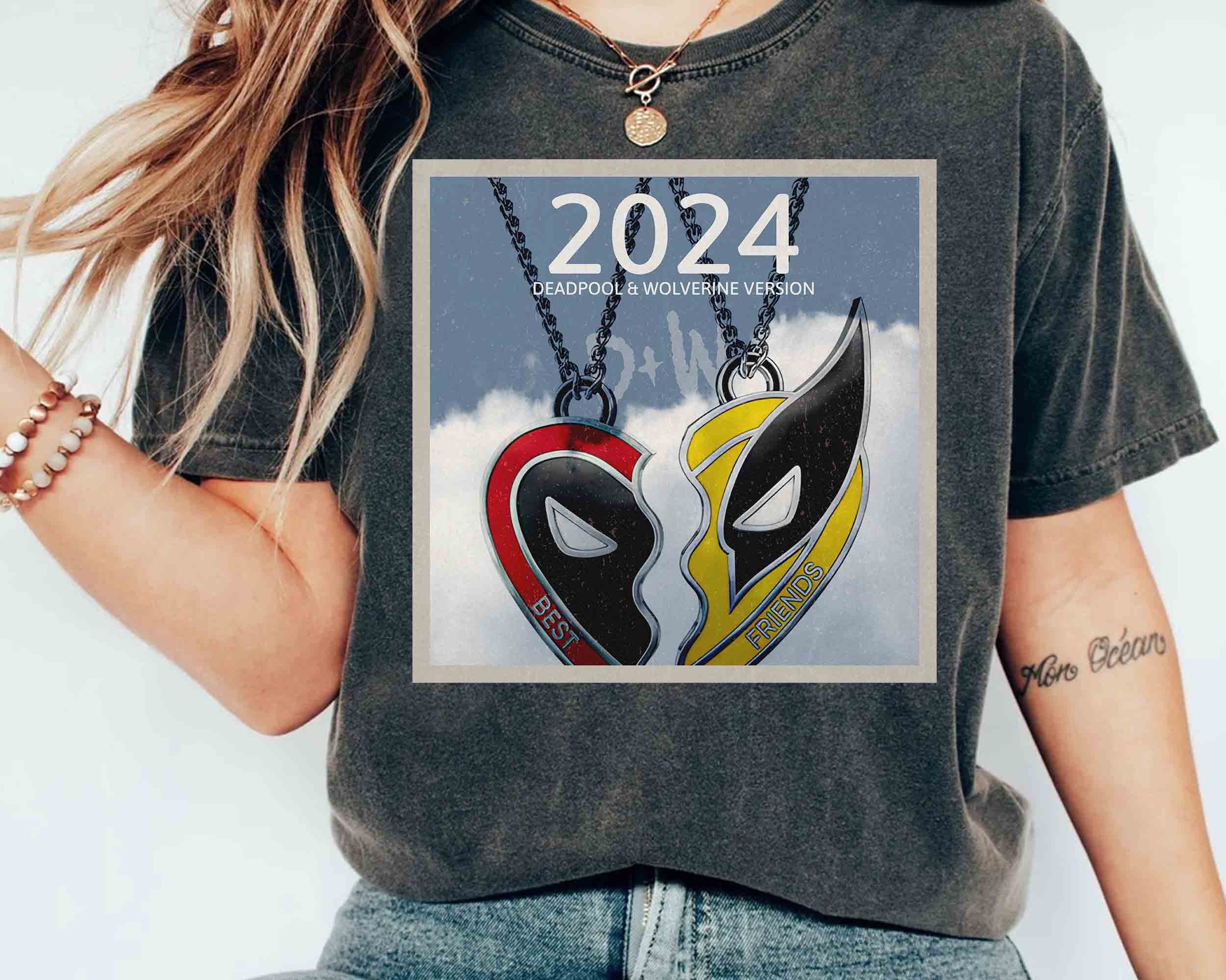 Marvel X-Men Deadpool and Wolverine Version 2024 T-shirt, Disney ...