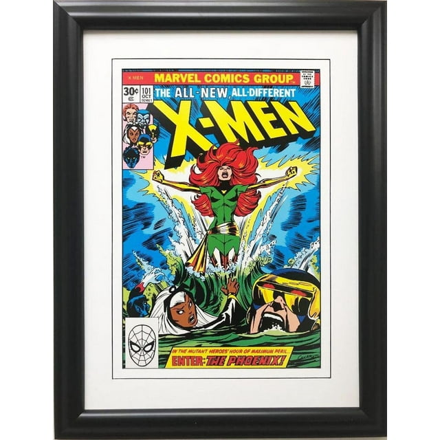 Marvel "X-Men" Enter the Phoenix! # 101 Framed & Matted Comic Book ...