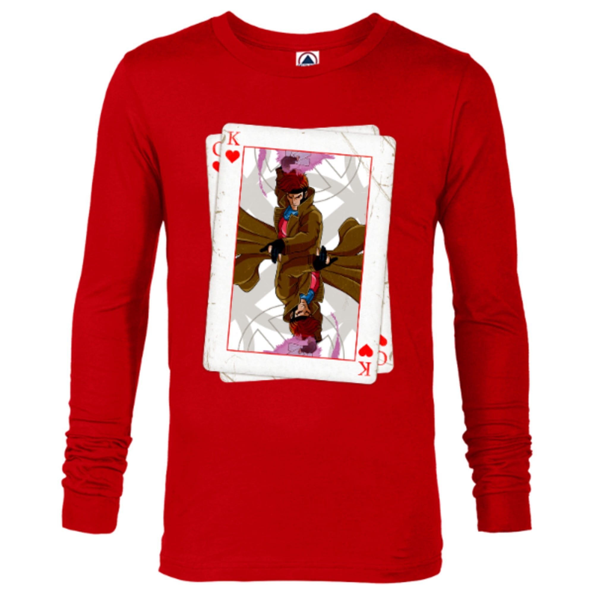 Marvel X-Men Gambit Playing Cards 90s - Long Sleeve T-Shirt for Men ...