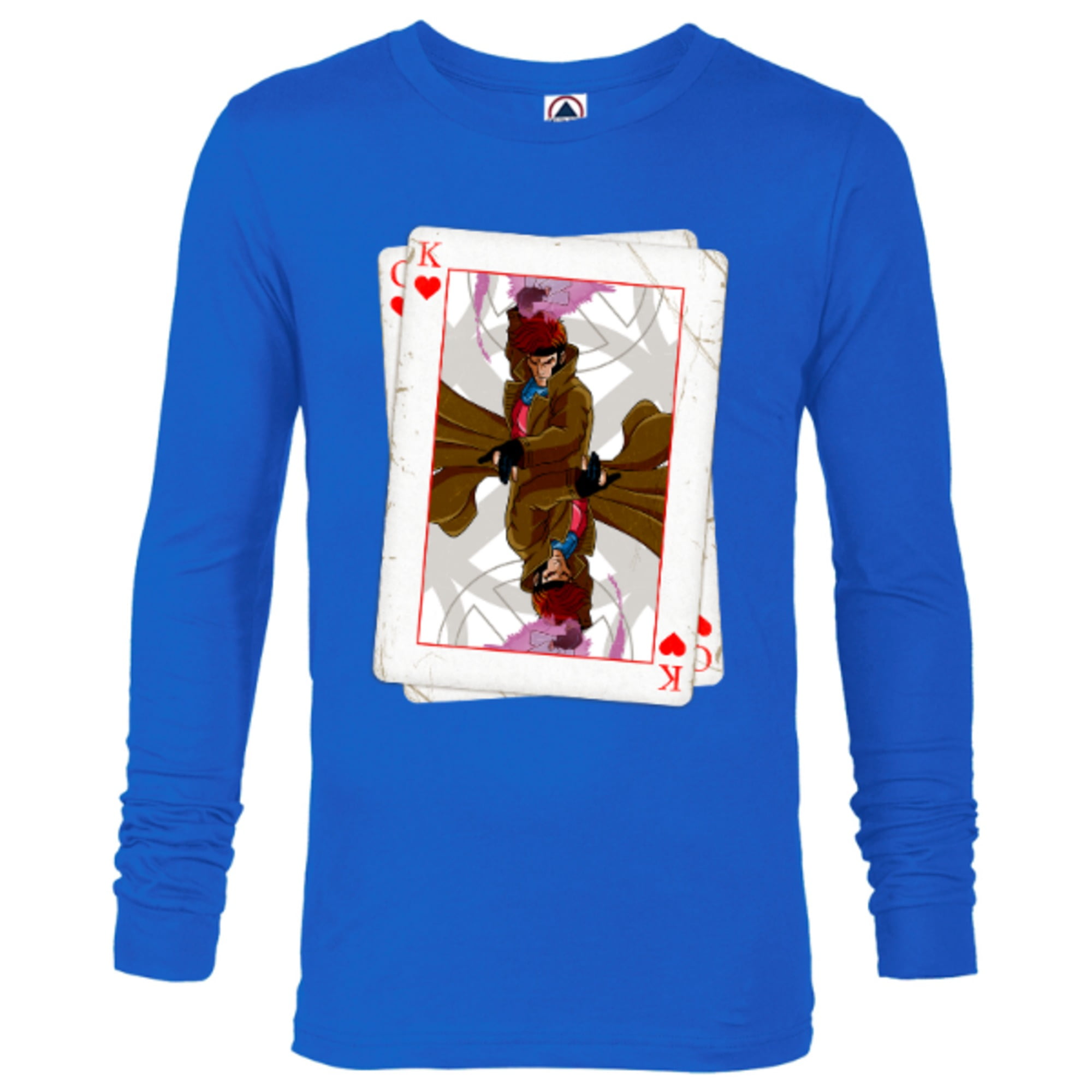 Marvel X-Men Gambit Playing Cards 90s - Long Sleeve T-Shirt for Men – Customized-Royal - Walmart.com