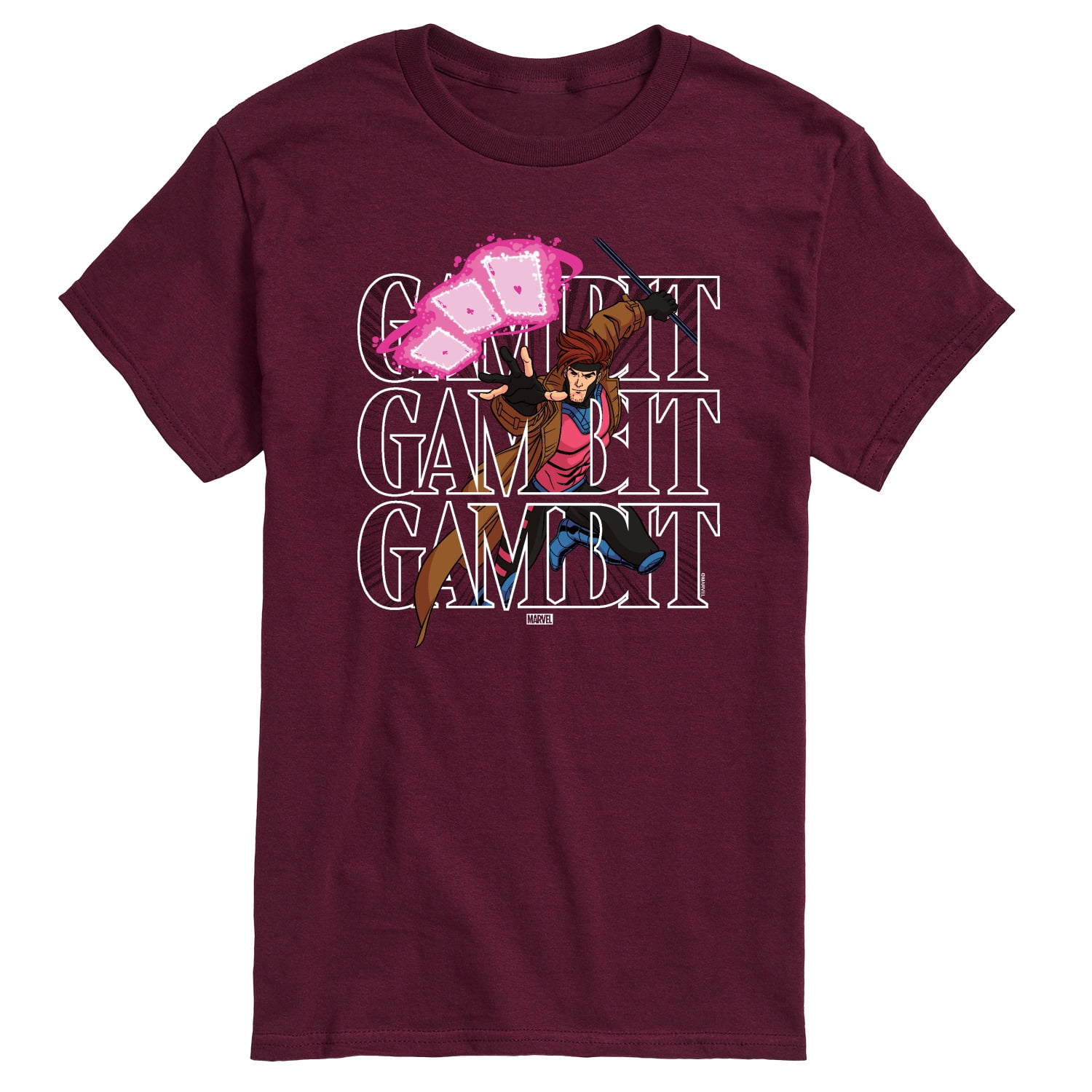 Marvel X-Men - Gambit Stack - Men's Short Sleeve Graphic T-Shirt ...
