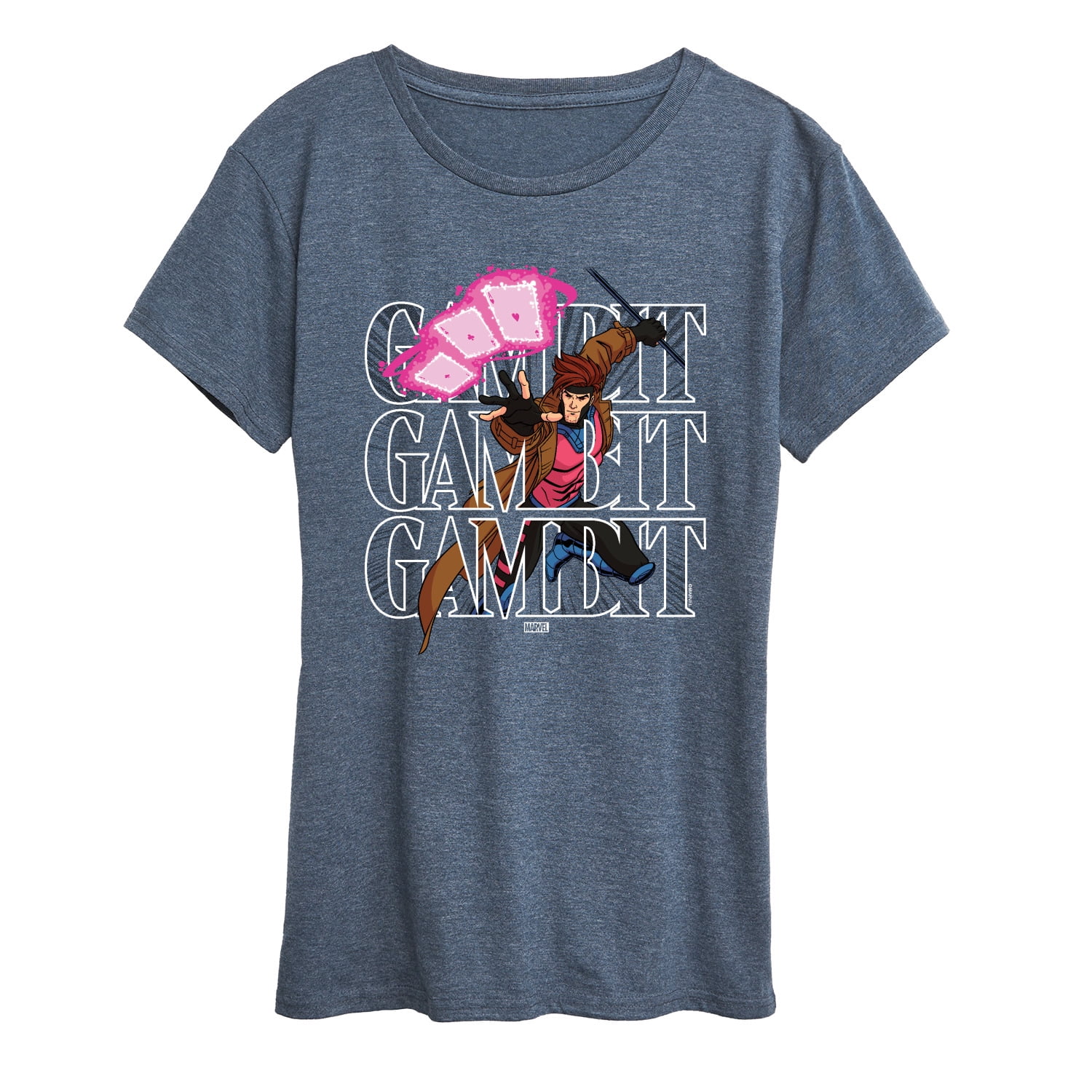 Marvel X-Men - Gambit Stack - Women's Short Sleeve Graphic T-Shirt ...