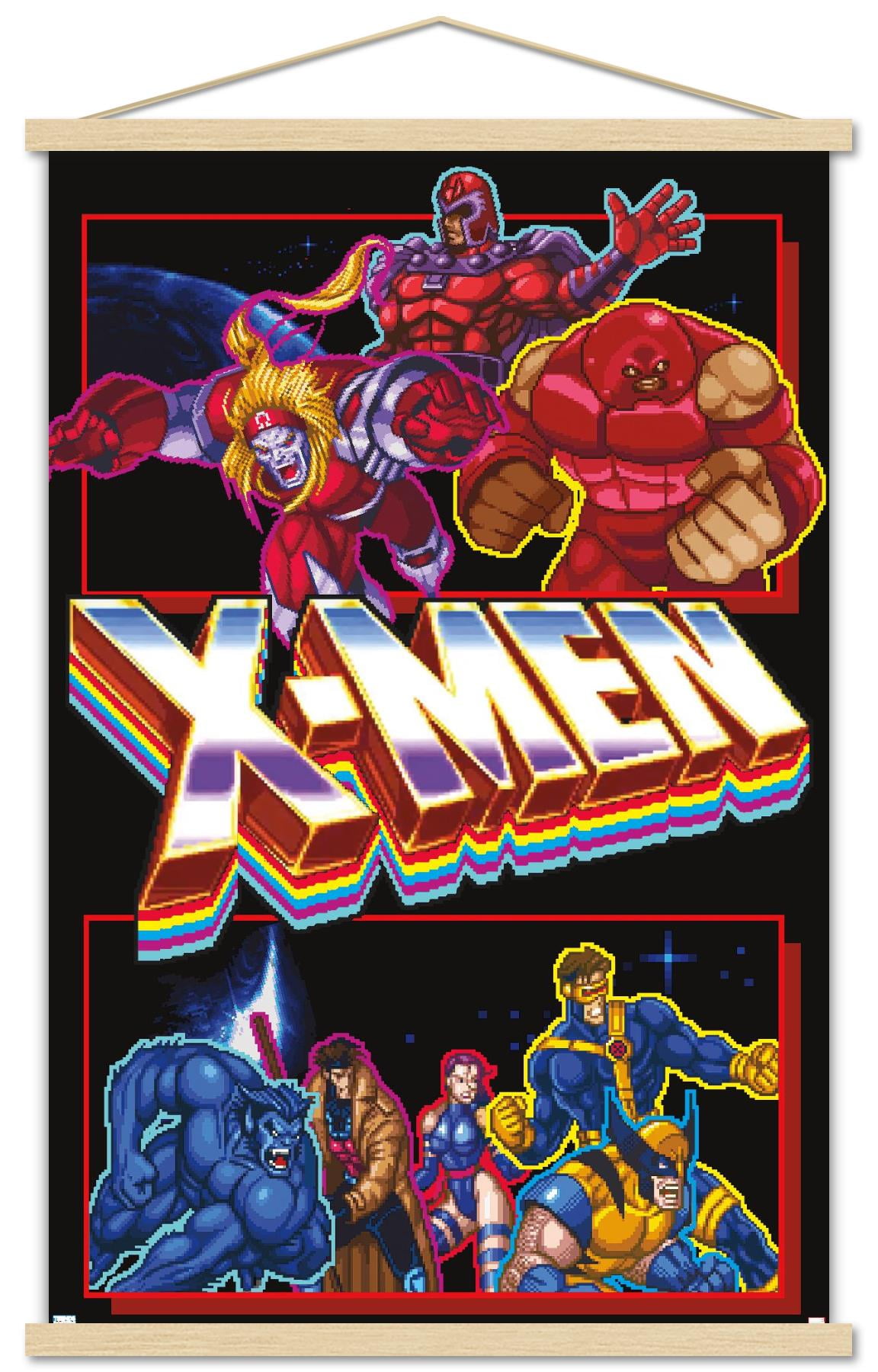 Marvel X-Men Game - Battle Wall Poster with Wooden Magnetic Frame, 22. ...