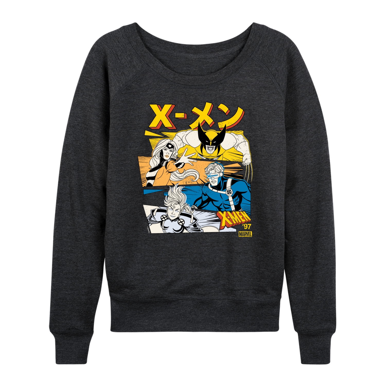 Marvel X-Men - Kanji Stacked - Women's French Terry Pullover Sweatshirt ...