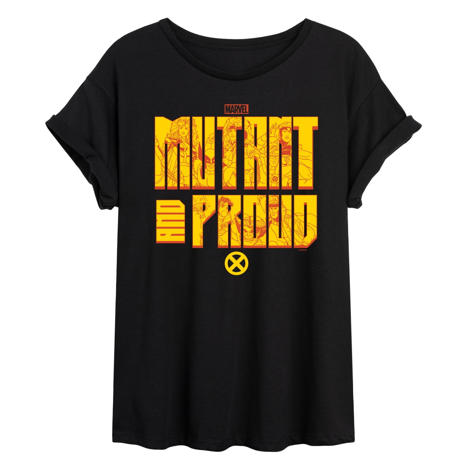 Marvel X-Men - Mutant And Proud - Women's Oversized Graphic T-Shirt ...