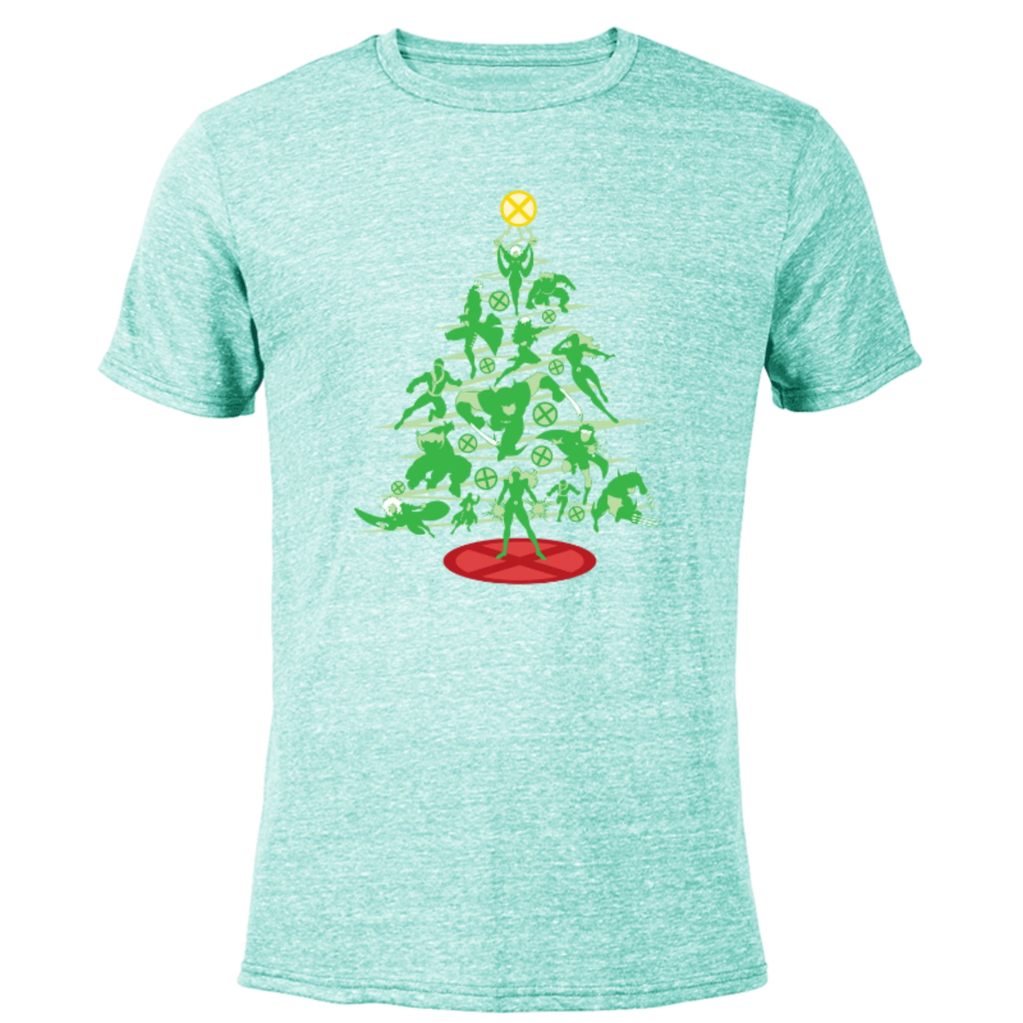 Marvel X-Men Mutant Christmas Tree - Short Sleeve Blended T-Shirt for ...