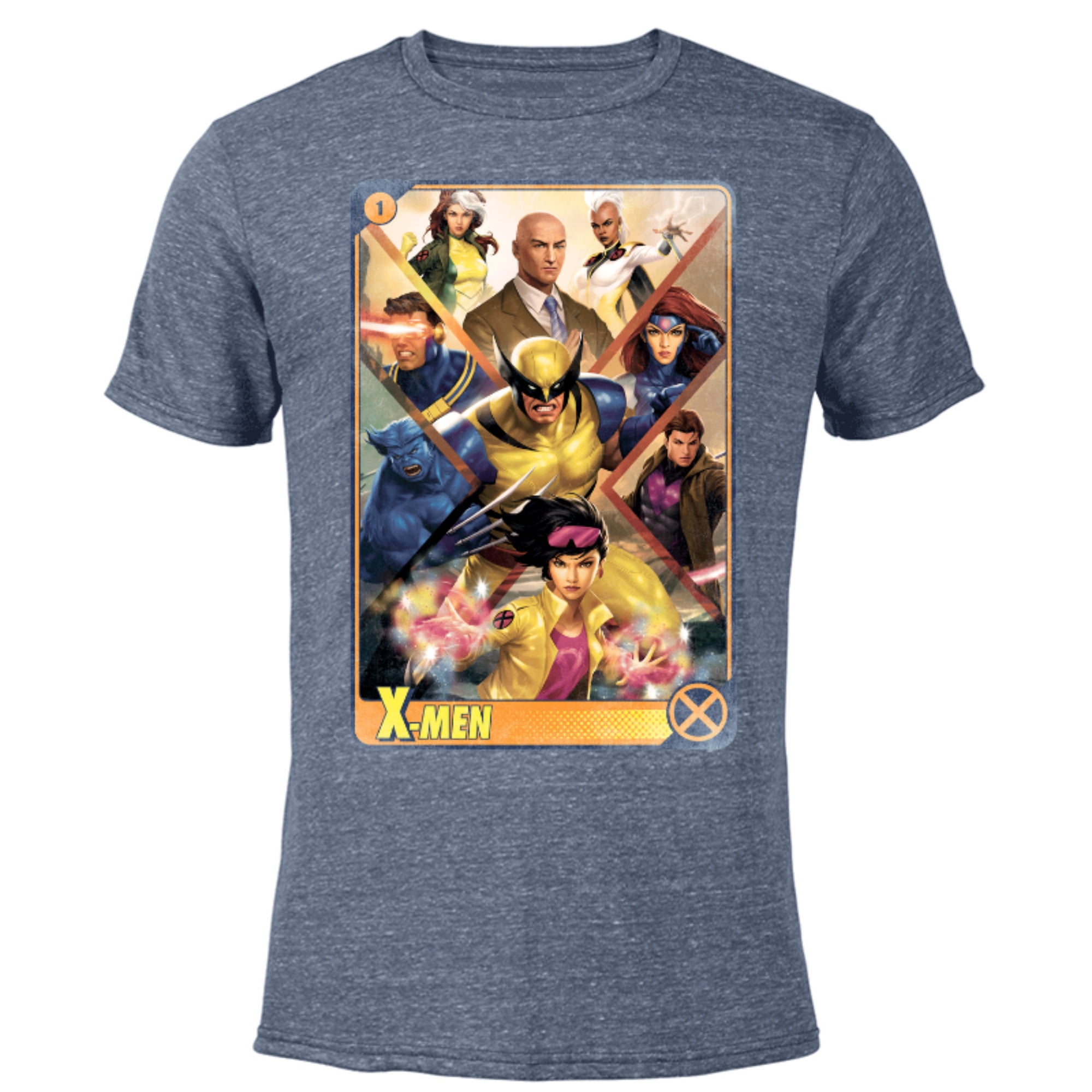 Marvel X-Men Mutant Super Heroes Trading Card - Short Sleeve Blended T ...