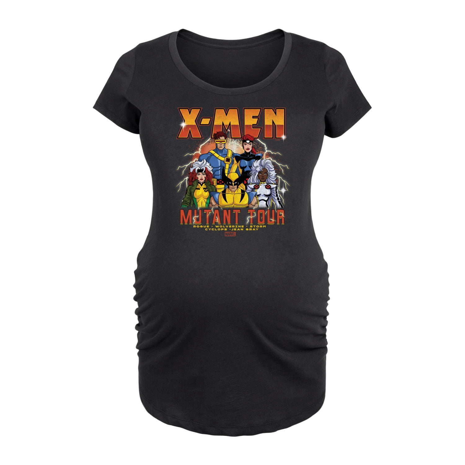 Marvel X-Men - Mutant Tour Band - Maternity Scoop Neck Graphic T-Shirt ...