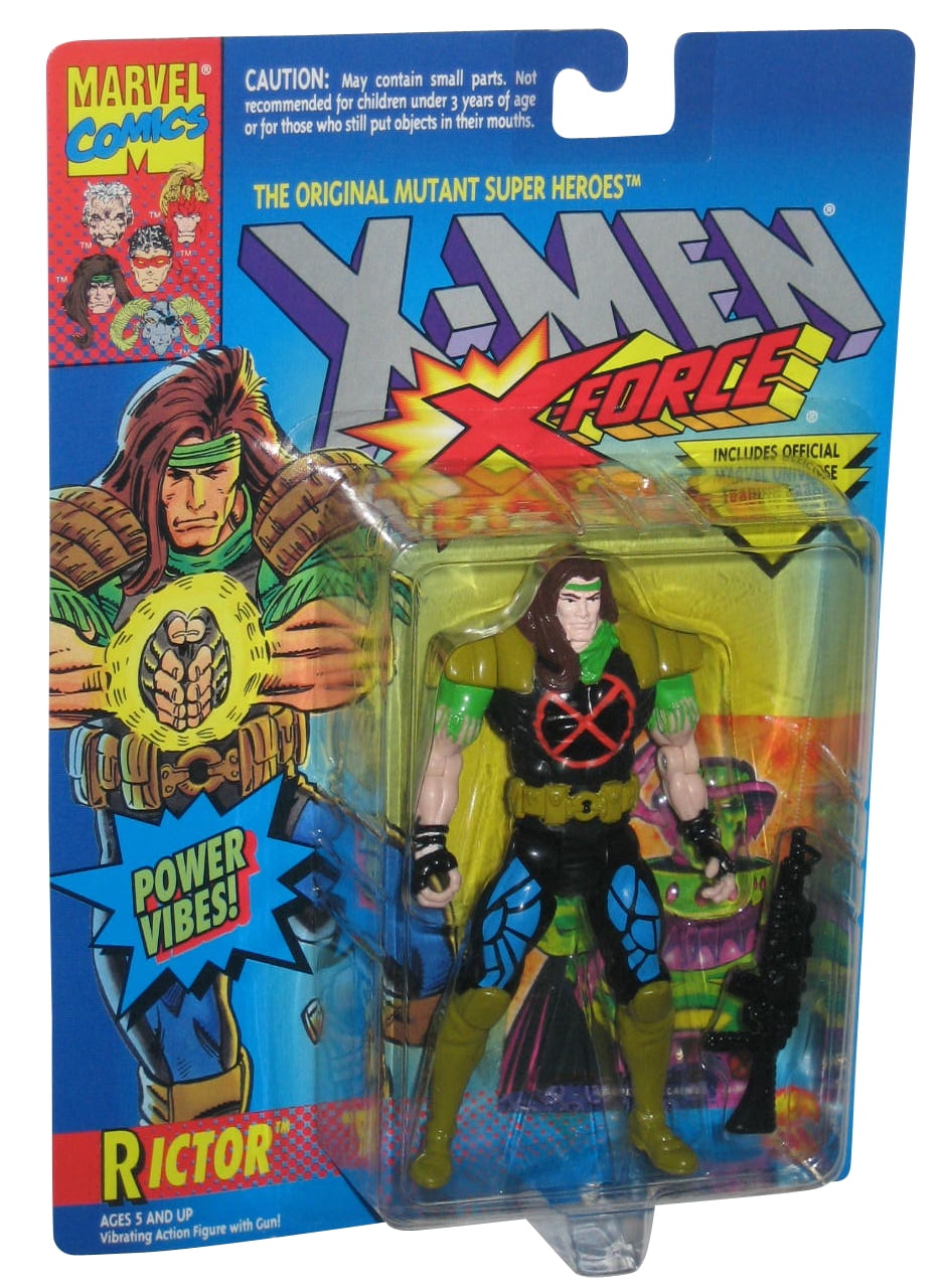 Marvel X-Men Rictor X-Force Power Vibes (1994) Toy Biz Action Figure ...