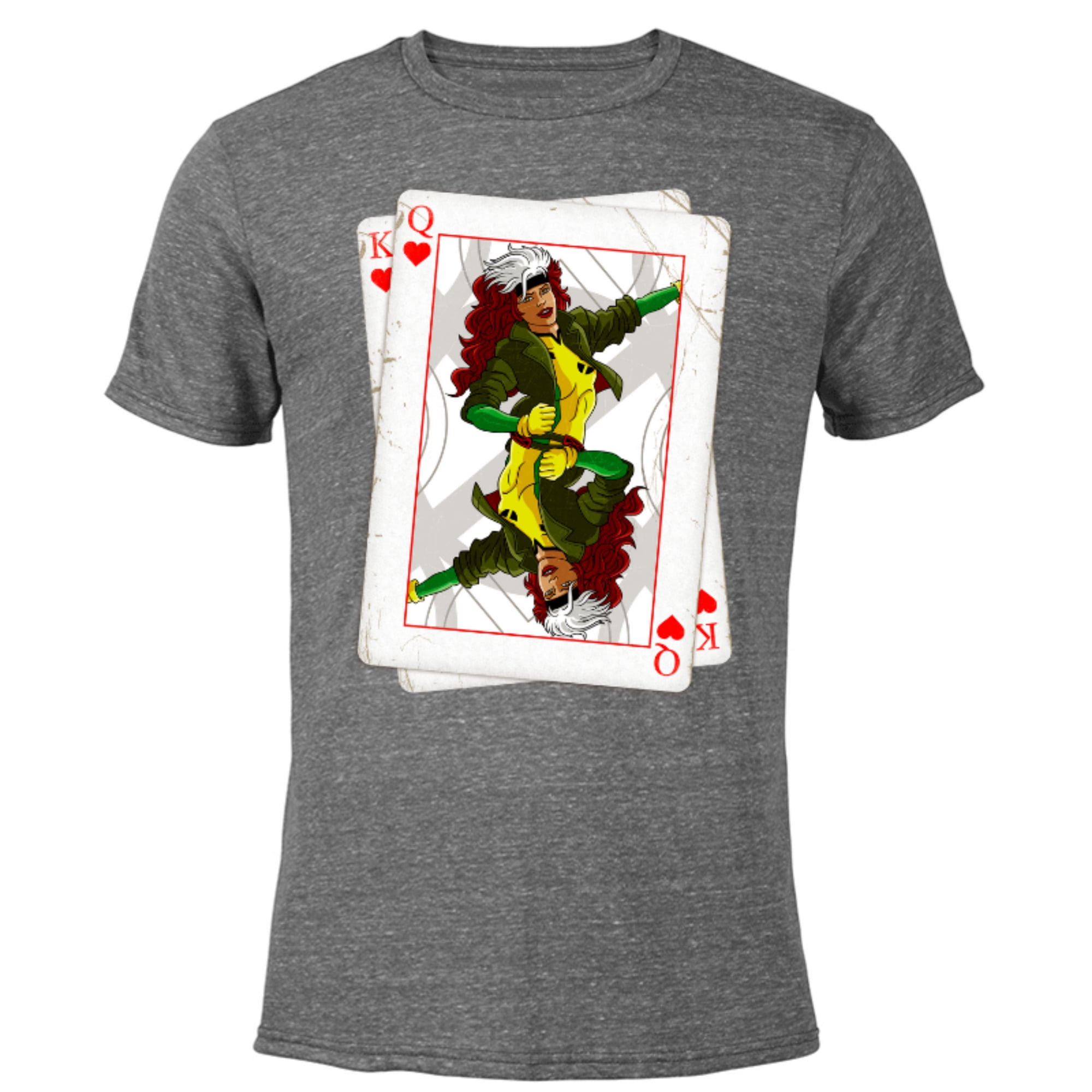 Marvel X-Men Rogue Playing Card 90s - Short Sleeve Blended T-Shirt for ...