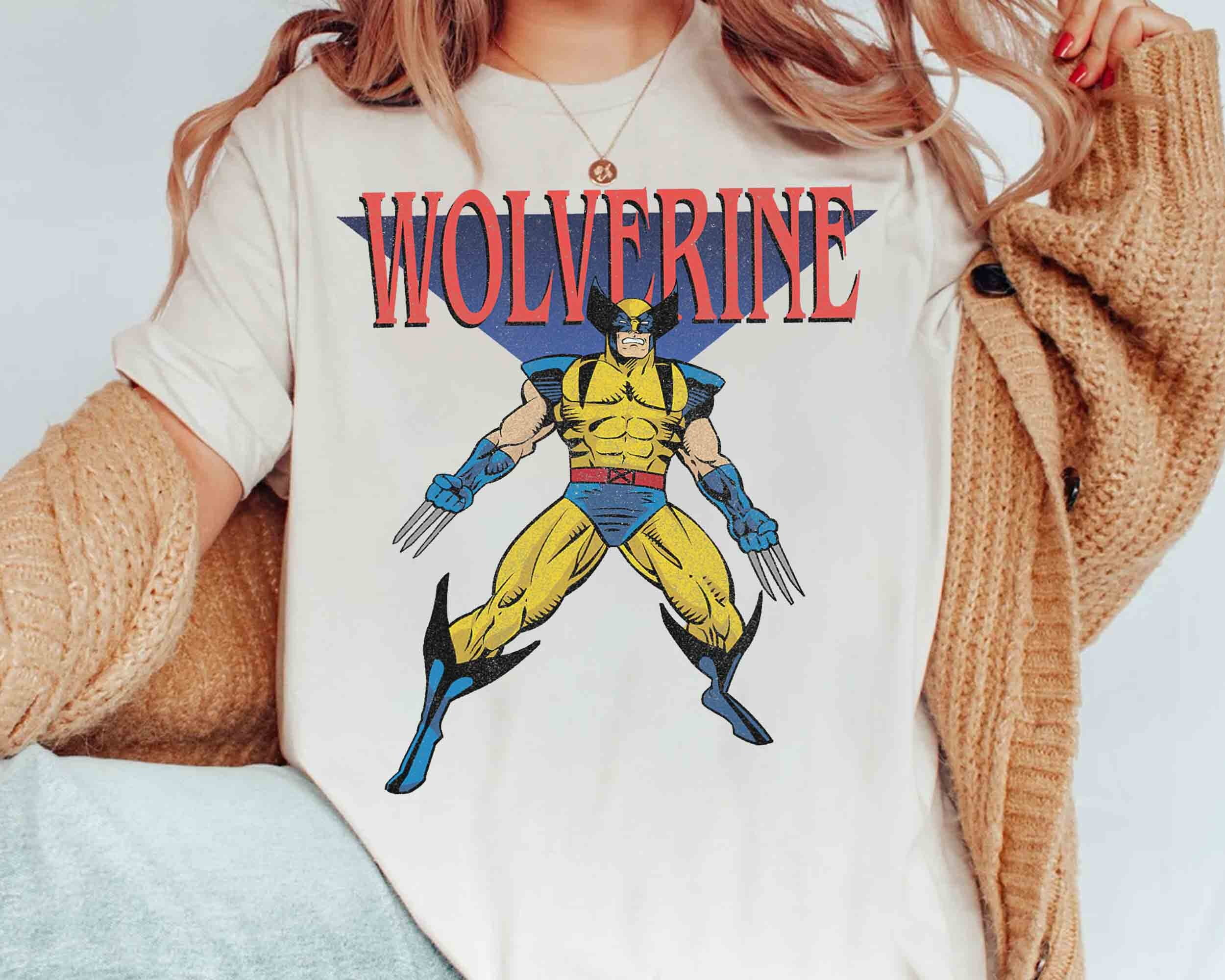 Marvel X-Men Wolverine Portrait Classic Logan Retro Shirt, MCU Fans ...