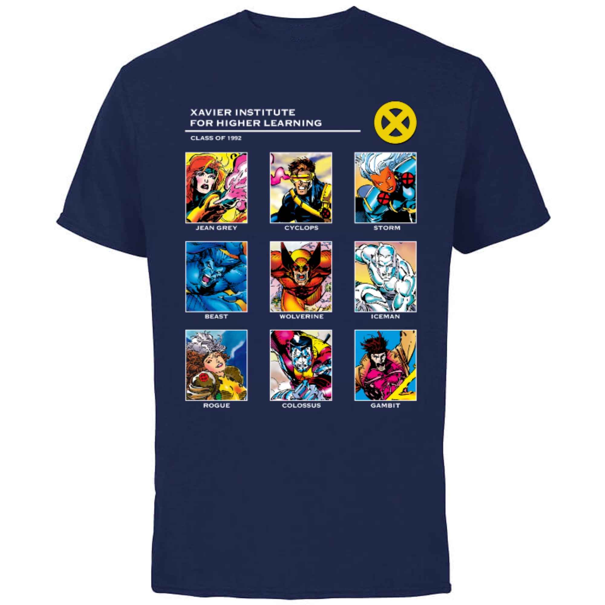 Marvel X-Men Xavier Institute 90s - Short Sleeve Cotton T-Shirt for ...