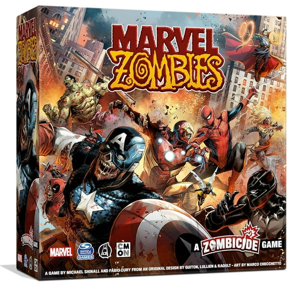 CMON Marvel Zombies Core Box, Zombified Super Heroes Strategy Game, 1-6 ...