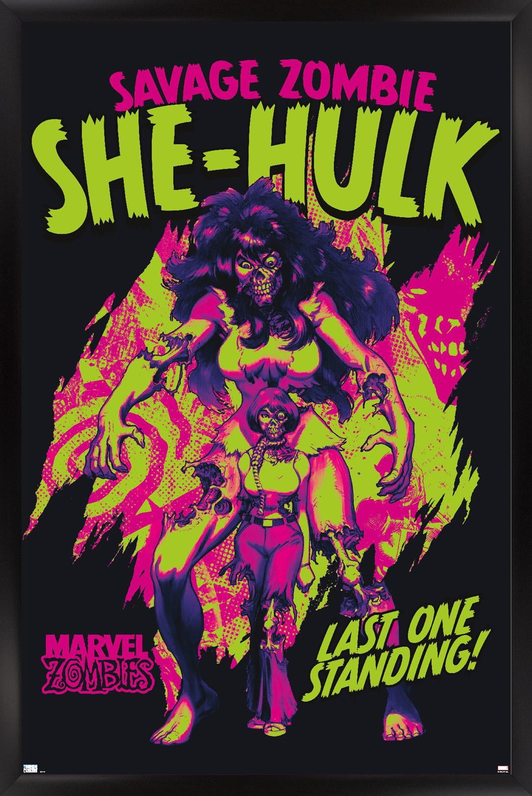 Marvel Zombies - Savage Zombie She-Hulk Wall Poster, 14.725" x 22.375 ...