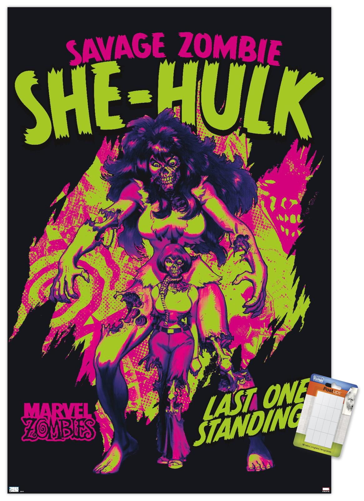Marvel Zombies - Savage Zombie She-Hulk Wall Poster, 22.375" x 34 ...