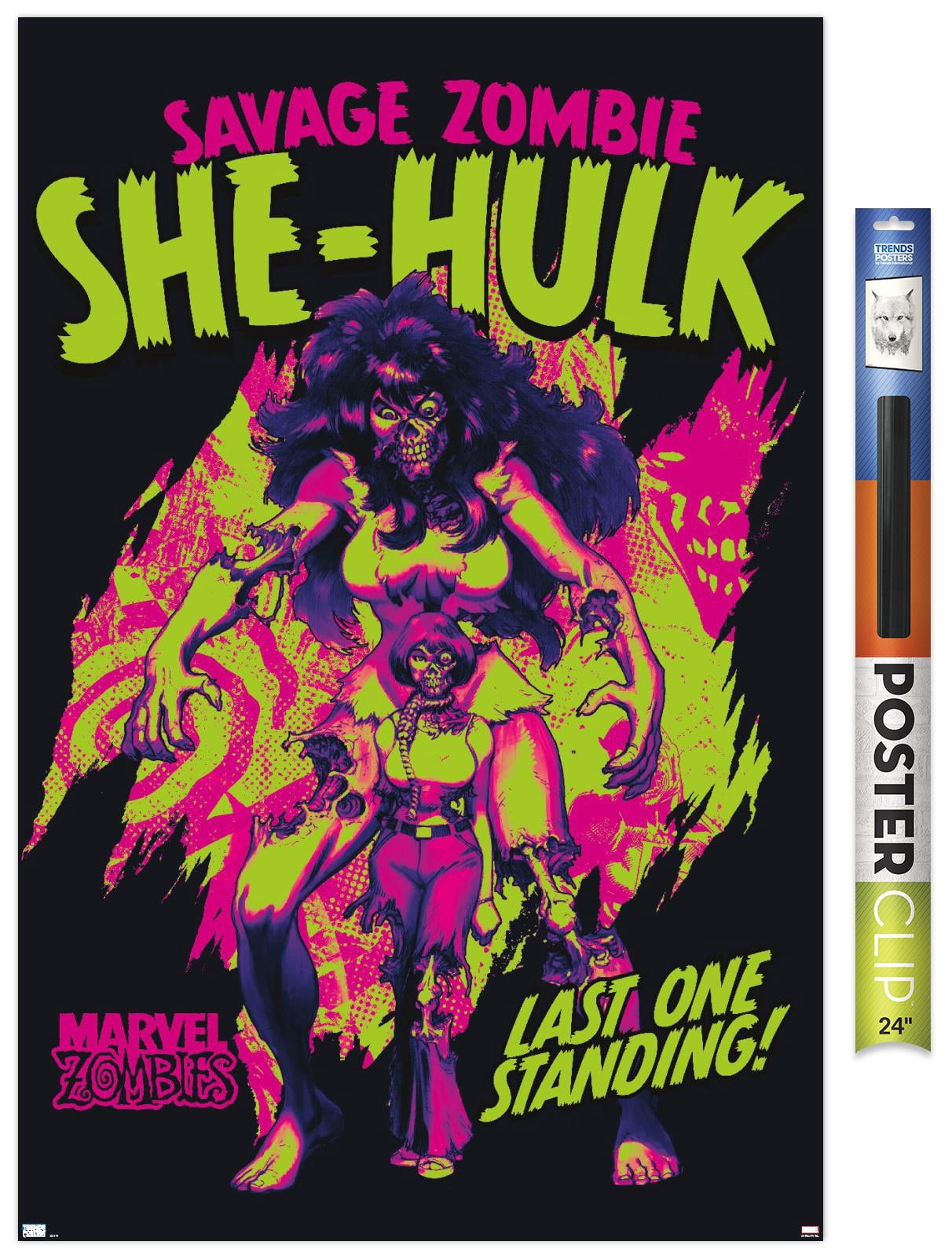 Marvel Zombies - Savage Zombie She-Hulk Wall Poster, 22.375" x 34 ...