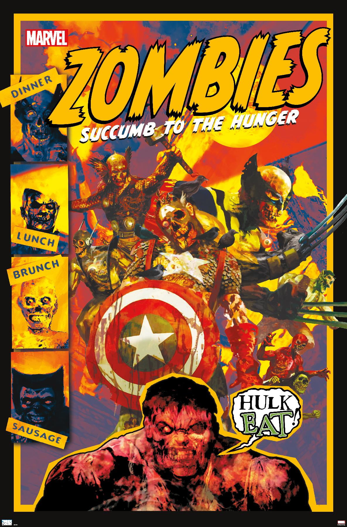 Marvel Zombies - Succumb To The Hunger Wall Poster, 22.375" x 34 ...