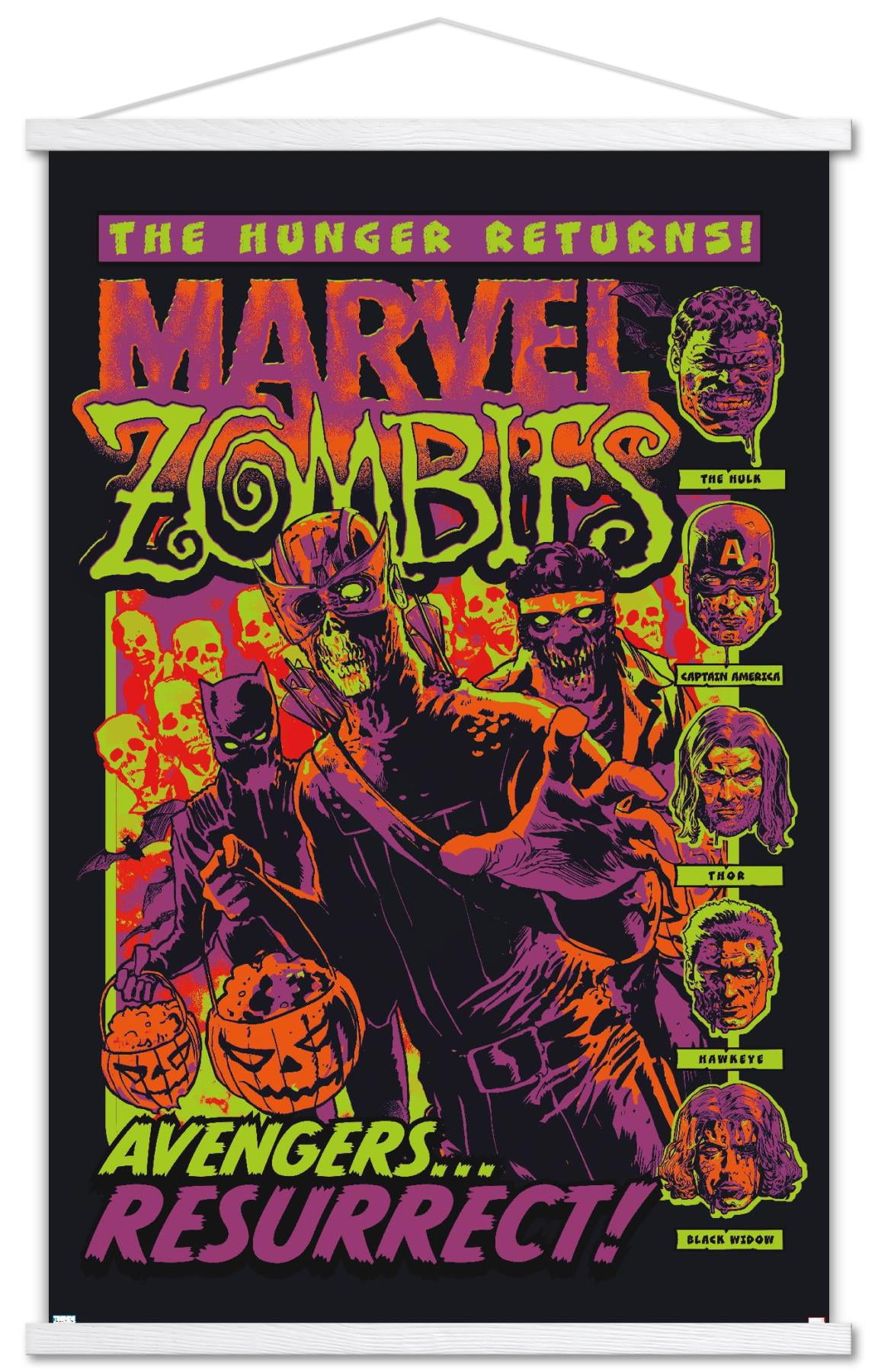 Marvel Zombies - The Hunger Returns Wall Poster with Magnetic Frame, 22 ...