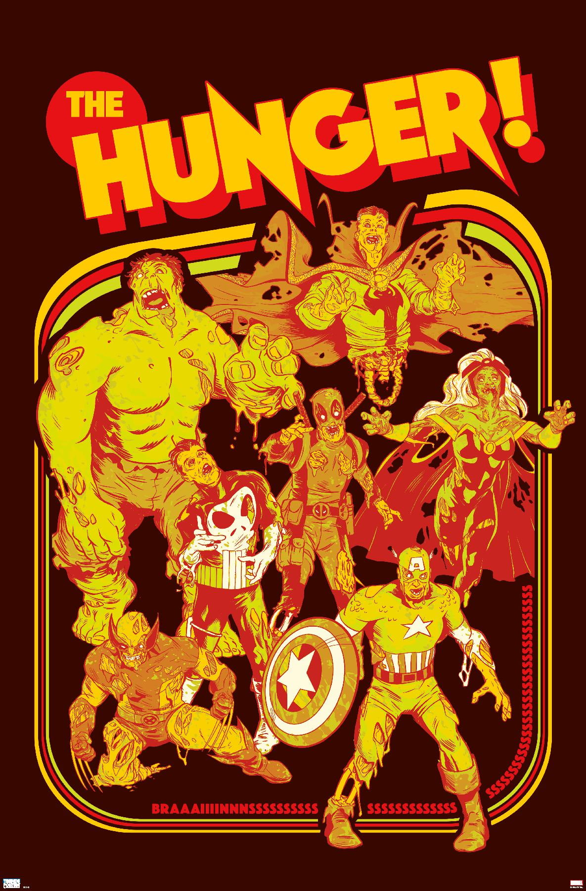 Marvel Zombies - The Hunger Wall Poster, 14.725" x 22.375" - Walmart.com