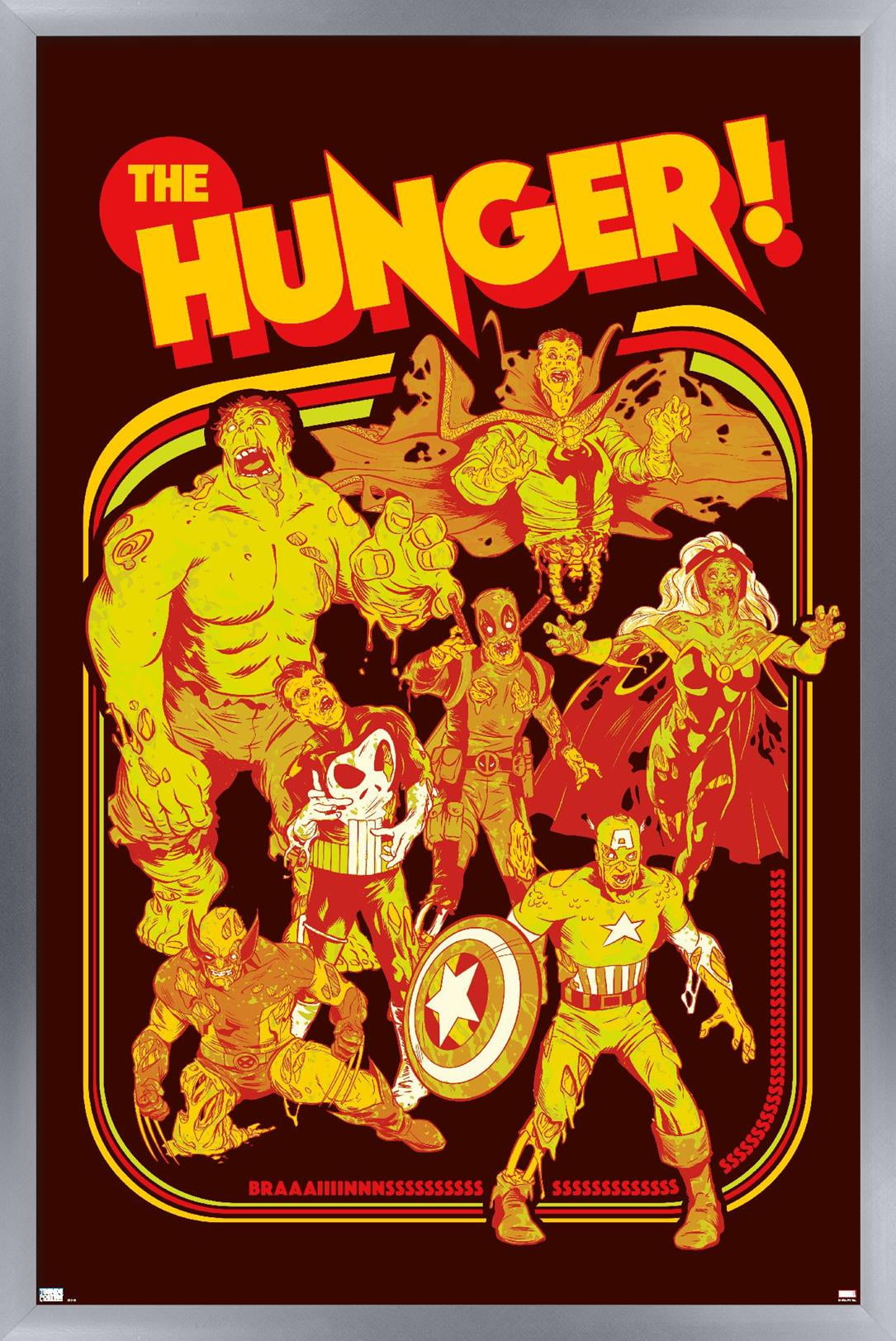 Marvel Zombies - The Hunger Wall Poster, 22.375" x 34" Framed - Walmart.com