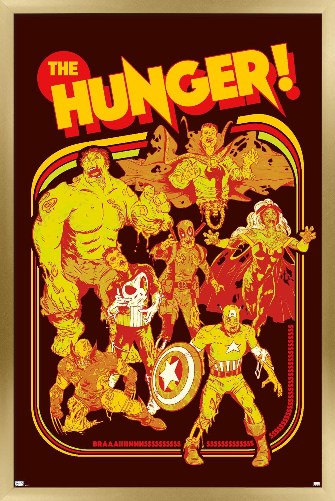 Marvel Zombies - The Hunger Wall Poster, 22.375" x 34" Framed - Walmart.com