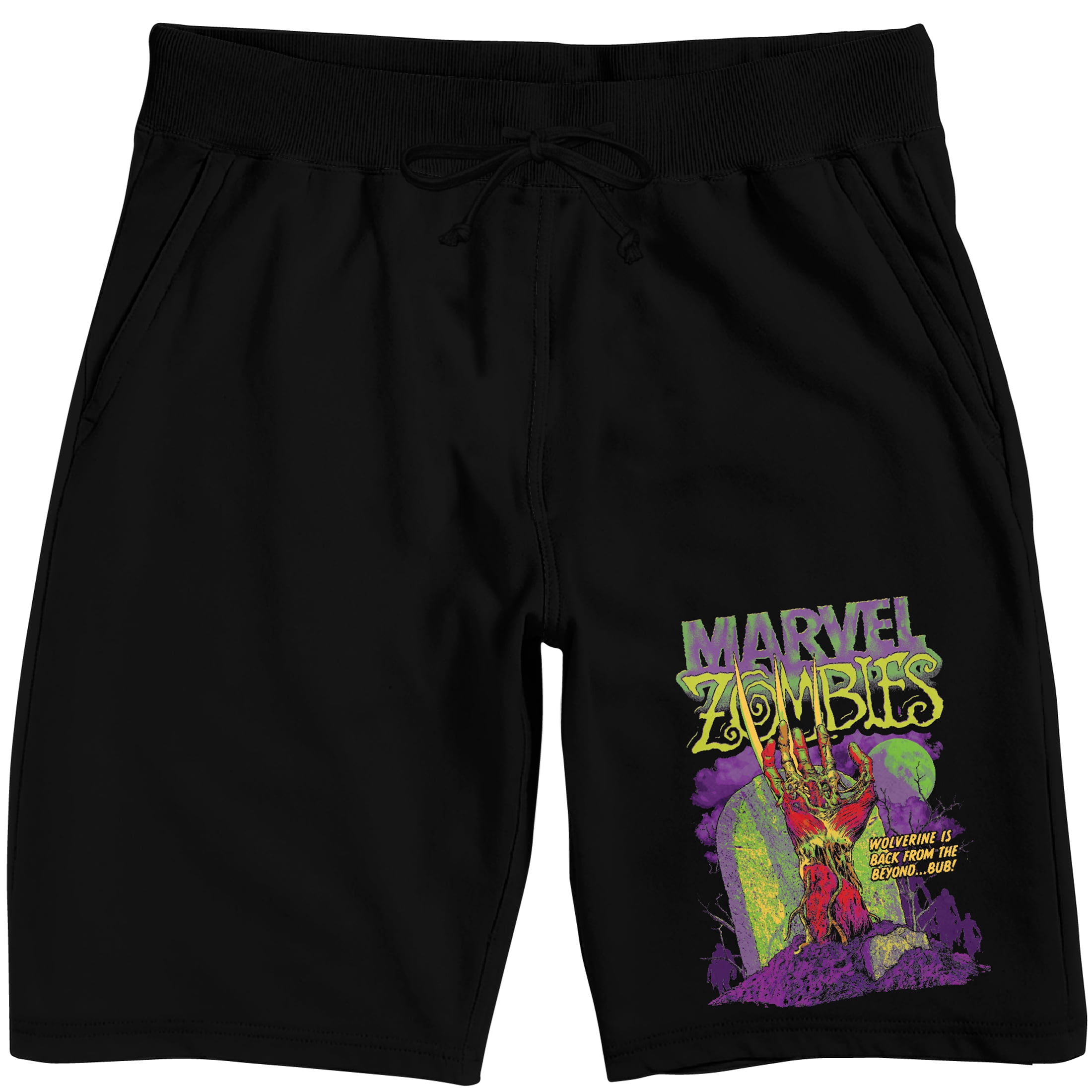 Marvel Zombies Wolverine Men's Black Sleep Pajama Shorts-Small ...