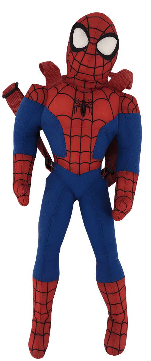 Marvel Spiderman Plush Backpack with Adjustable Straps, Red - Kids ...