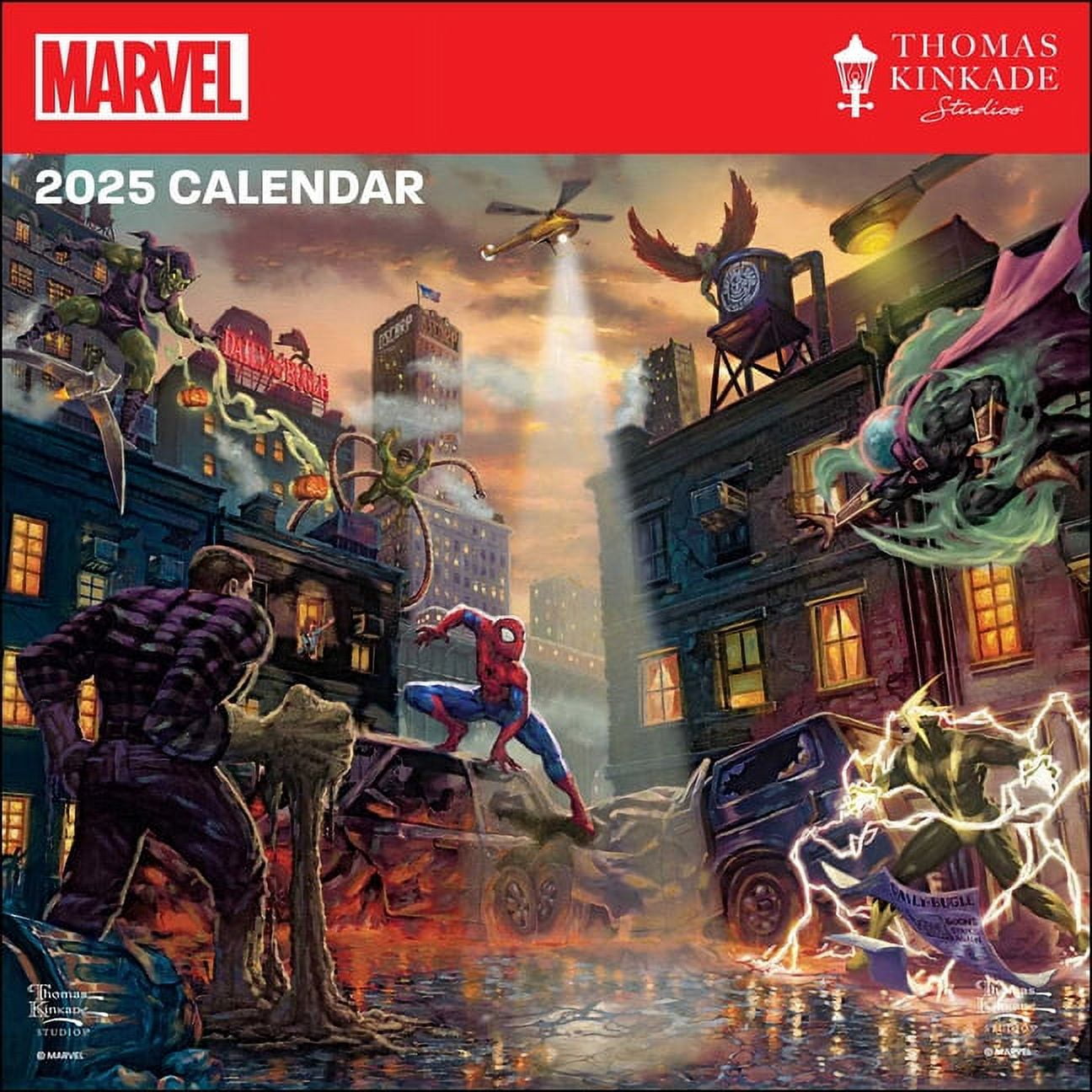 Marvel by Thomas Kinkade Studios 2025 Wall Calendar, (Paperback ...