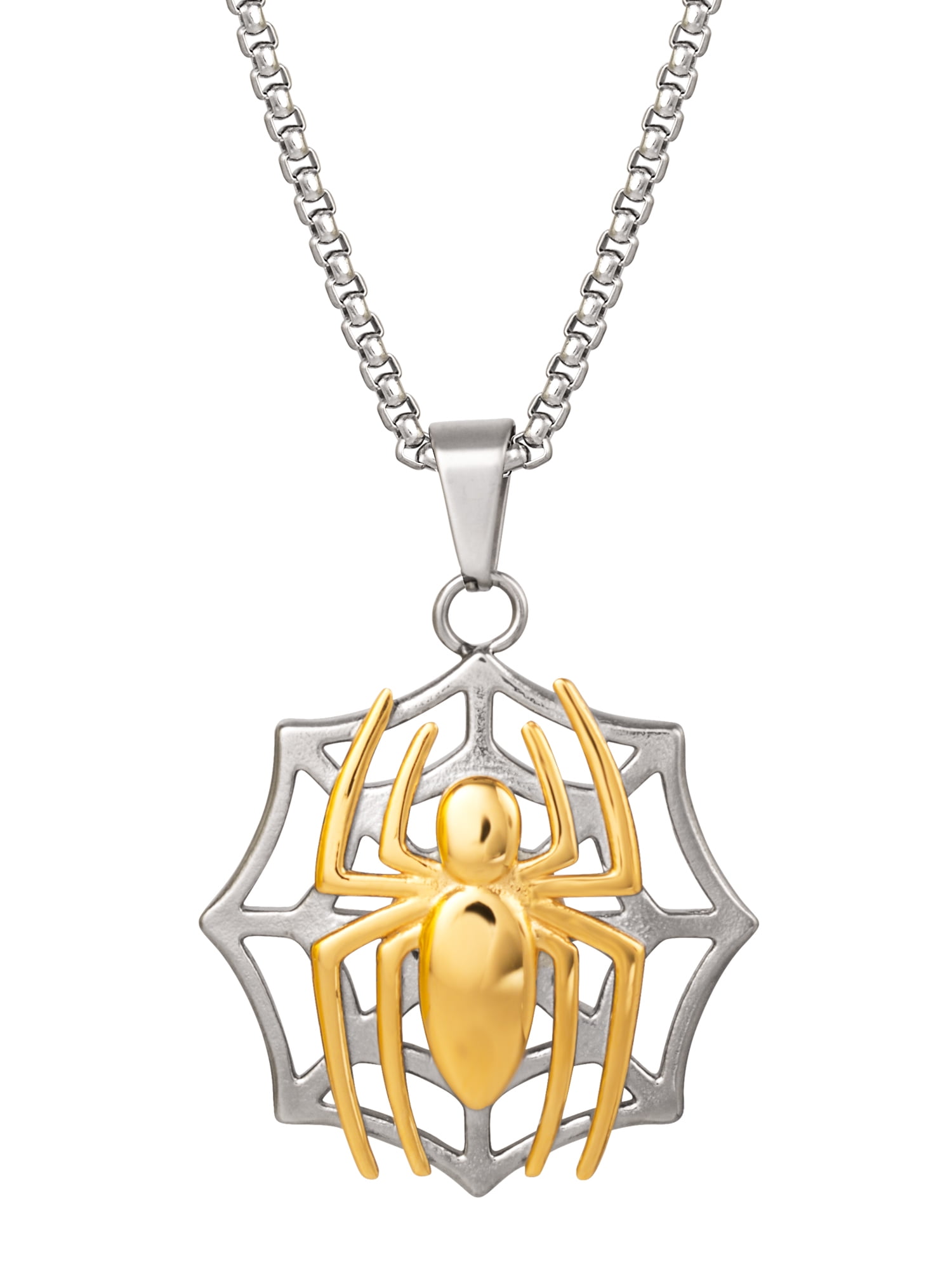 Marvel men's stainless steel Spiderman adult pendant for all fans, 22 ...