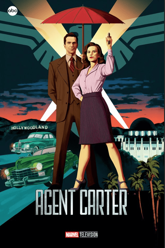 Marvel's Agent Carter 2015 TV Poster 24x36 - Action, Superhero Drama, Hayley Atw - Walmart.com