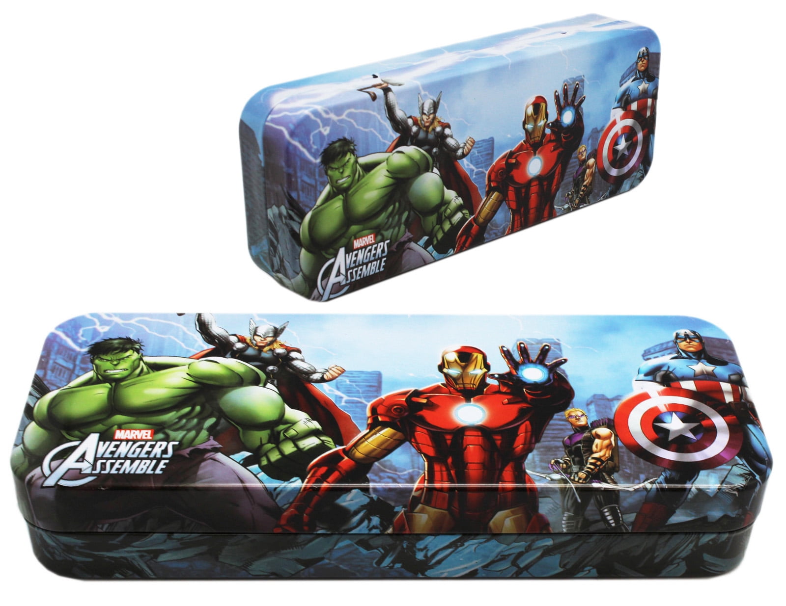 Marvel's Avengers Assemble Iron Man Center Tin Pencil Box - Walmart.com
